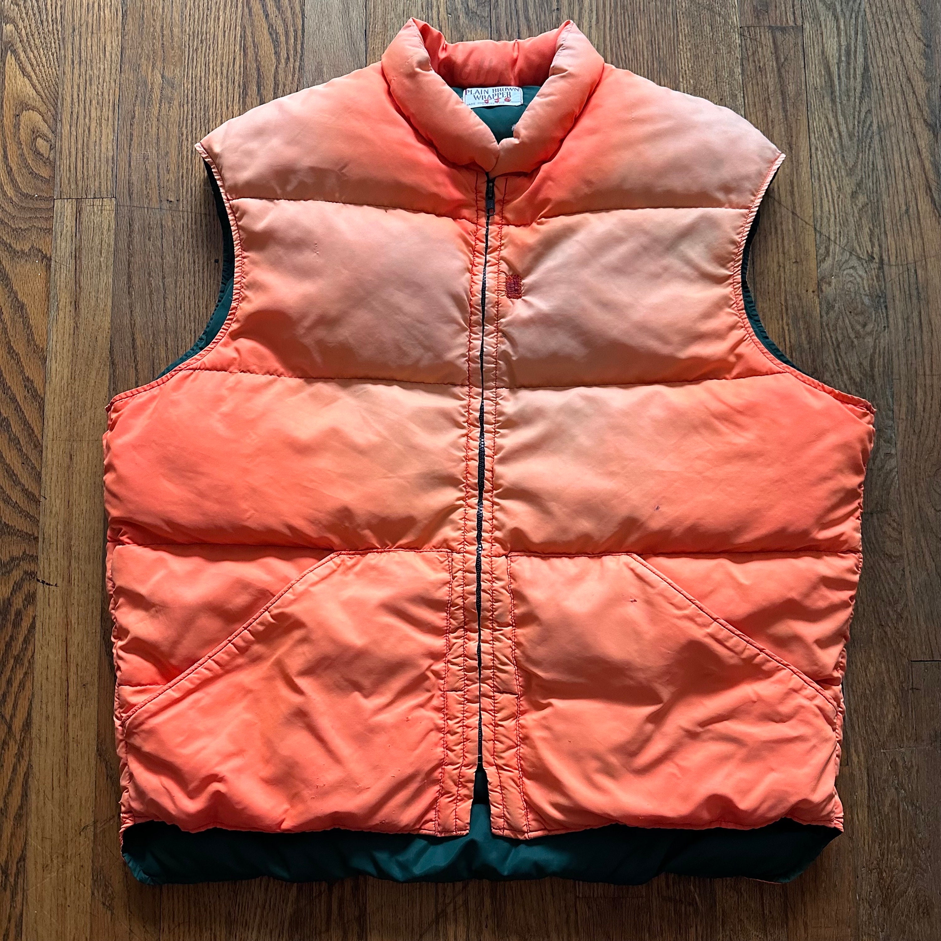 Vintage 80s Wrapper Distressed Faded Down Ski Vest Jacket Size Large - Etsy