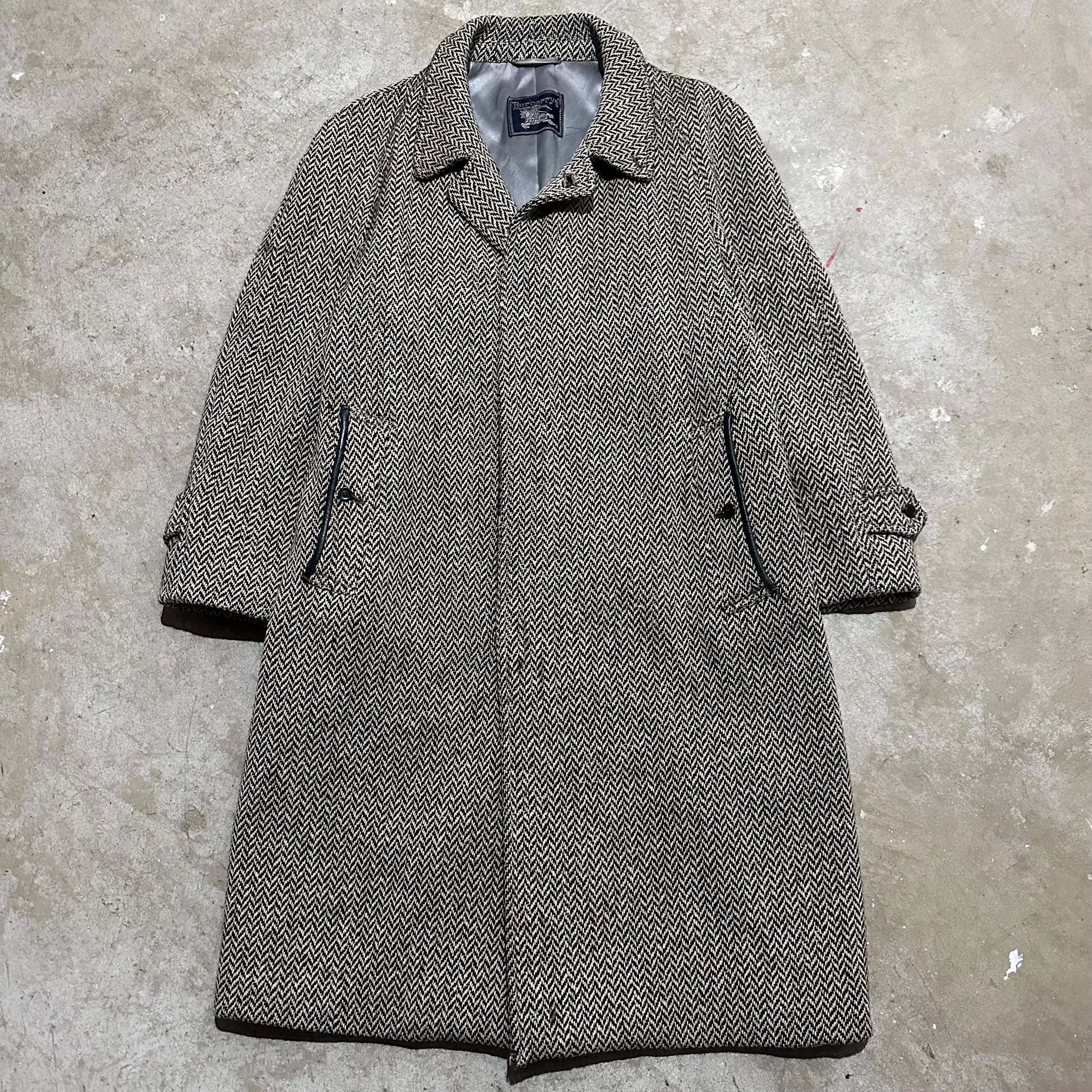 Burberry Tweed Coat - Etsy Burberry Tweed Coat - Etsy