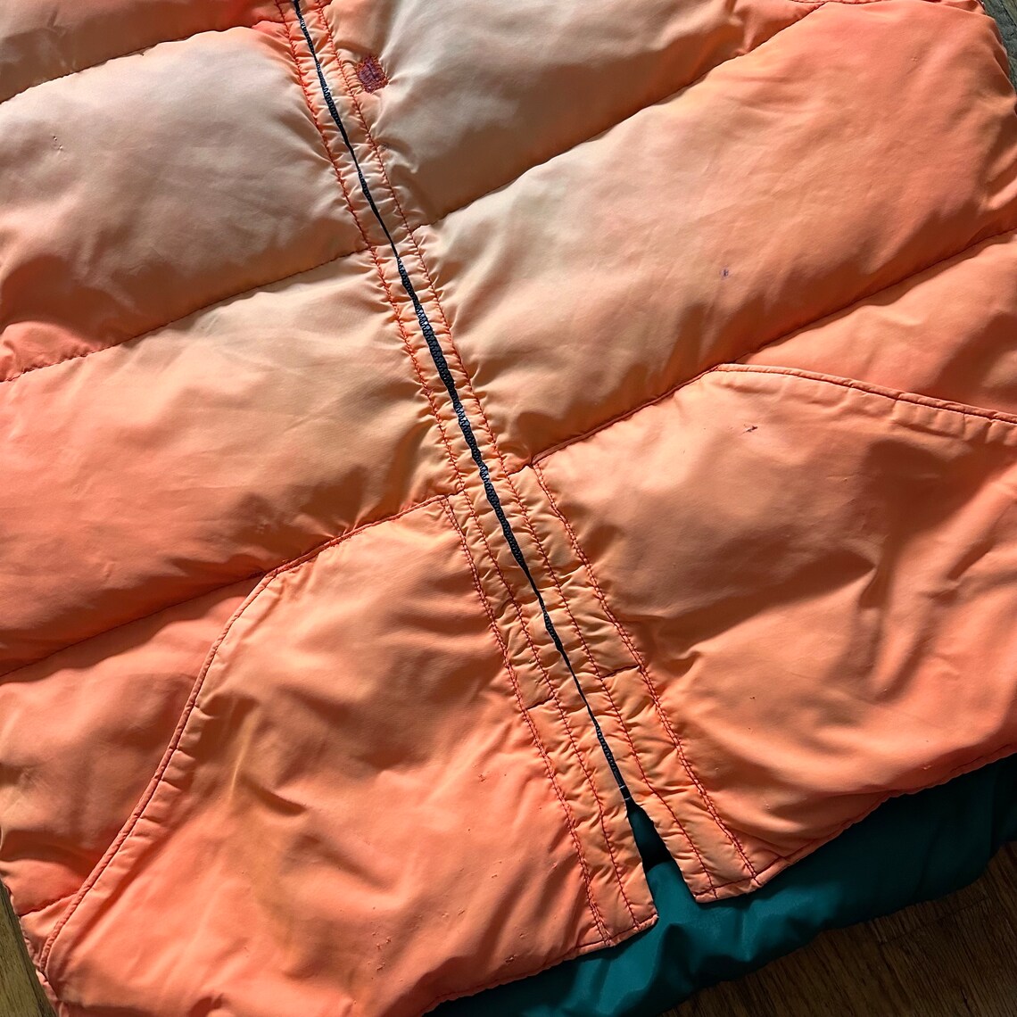 Vintage 80s Wrapper Distressed Faded Down Ski Vest Jacket Size Large - Etsy