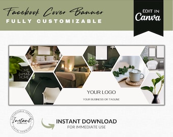 Facebook Cover Banner • 10 Neutral Facebook Cover Templates • Social ...
