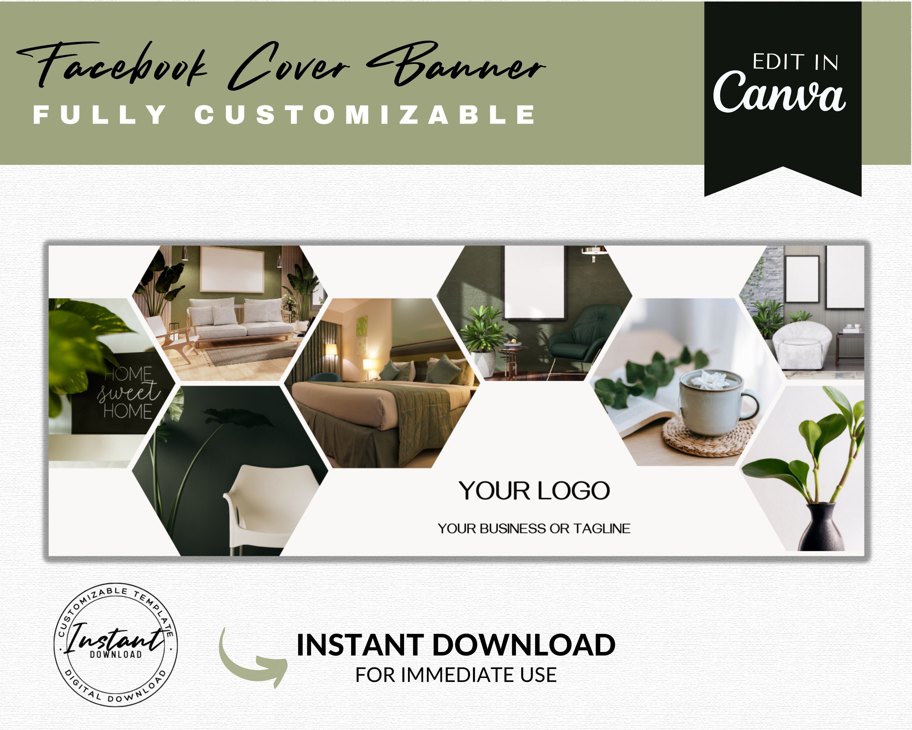 Facebook Cover Banner • 1 Facebook Banner Template • Social Media ...