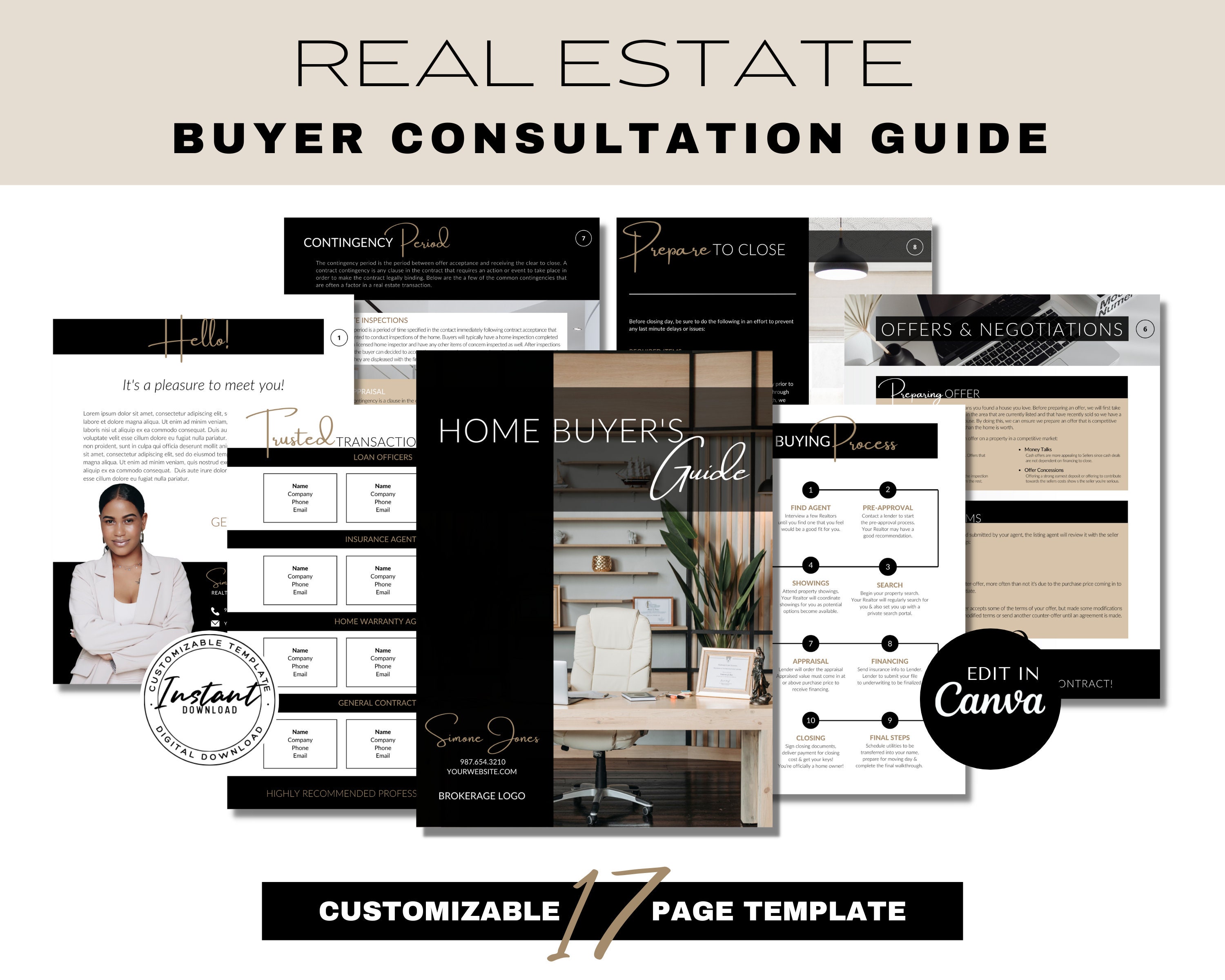 Real Estate Buyer Consultation Guide • 17-page Buyer Presentation ...
