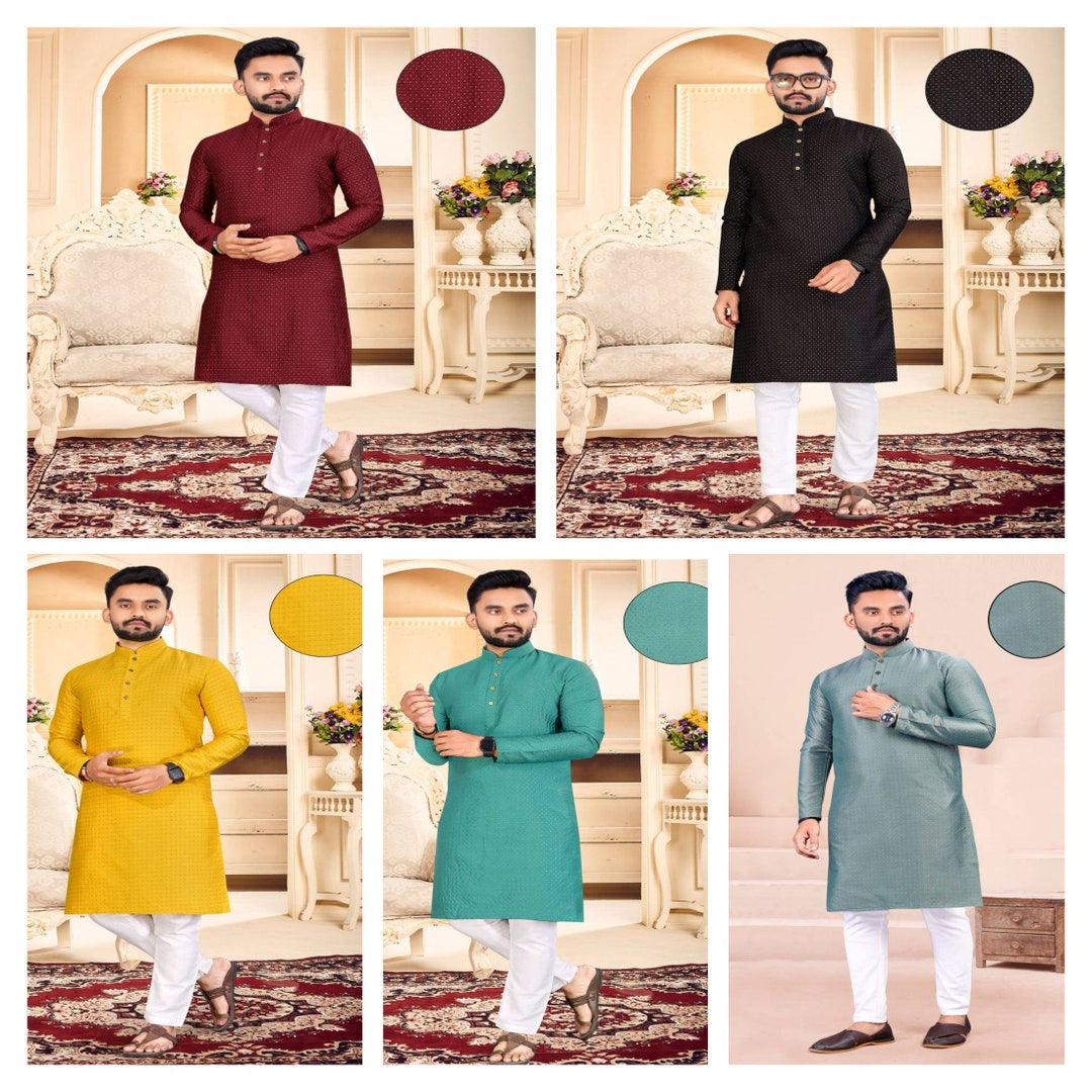 Traditional Men Kurta Classic Party Festival Kurta With Cotton - Etsy