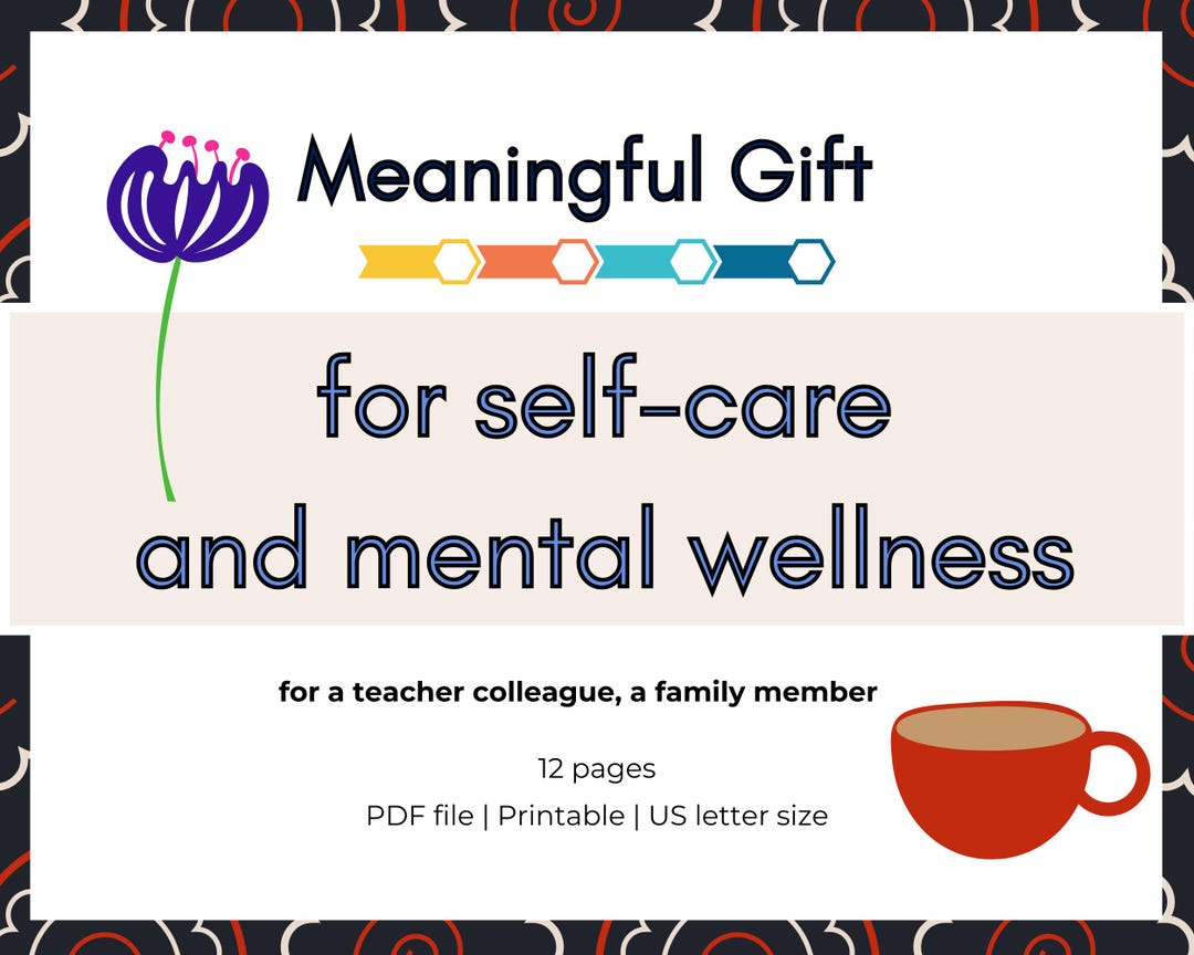 Teacher Mindfulness Printable | Burnout Prevention Self-care Pack ...