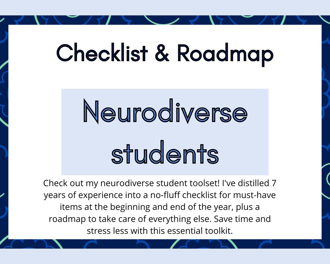 Checklist and Road Map for Students With Learning Differences|assuring ...
