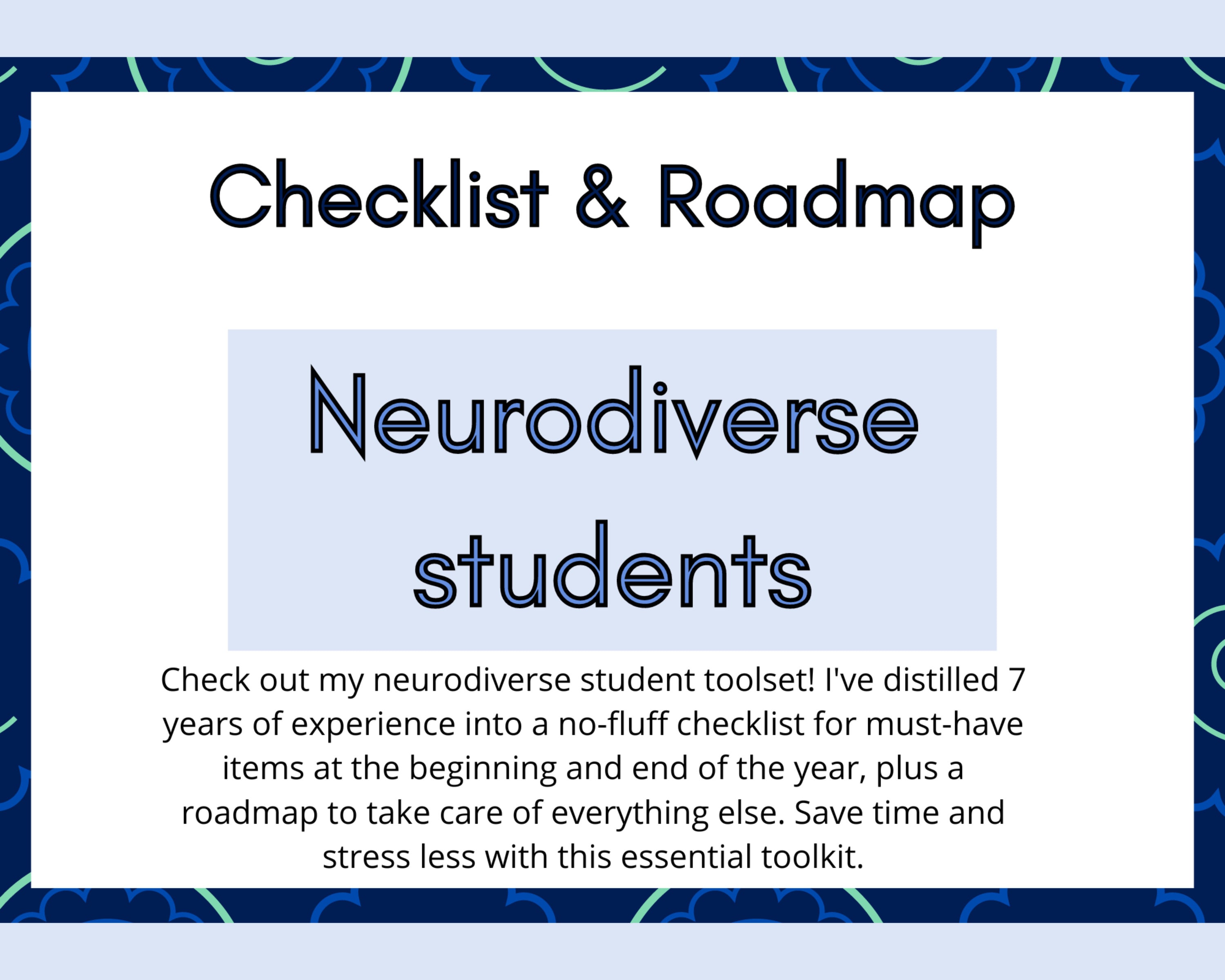 Checklist and Road Map for Students With Learning - Etsy