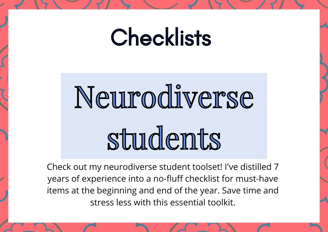 Checklists for Teachers and Educators|teaching and Supporting ...
