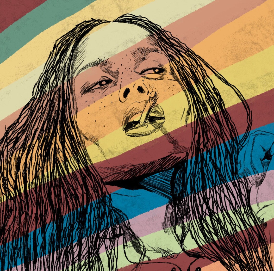 High Fidelity Zoe Kravitz Art... DIGITAL DOWNLOAD - Etsy
