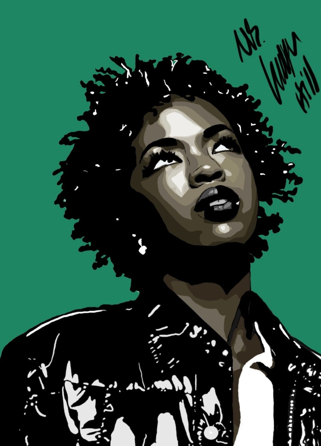Ms. Lauryn Hill Portrait *DIGITAL ART - Etsy
