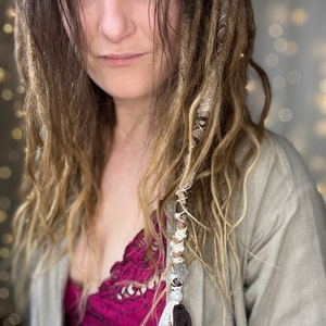 Boho Hippie Hair Dread Wrap Extension Brown Gold Beige White Colors ...