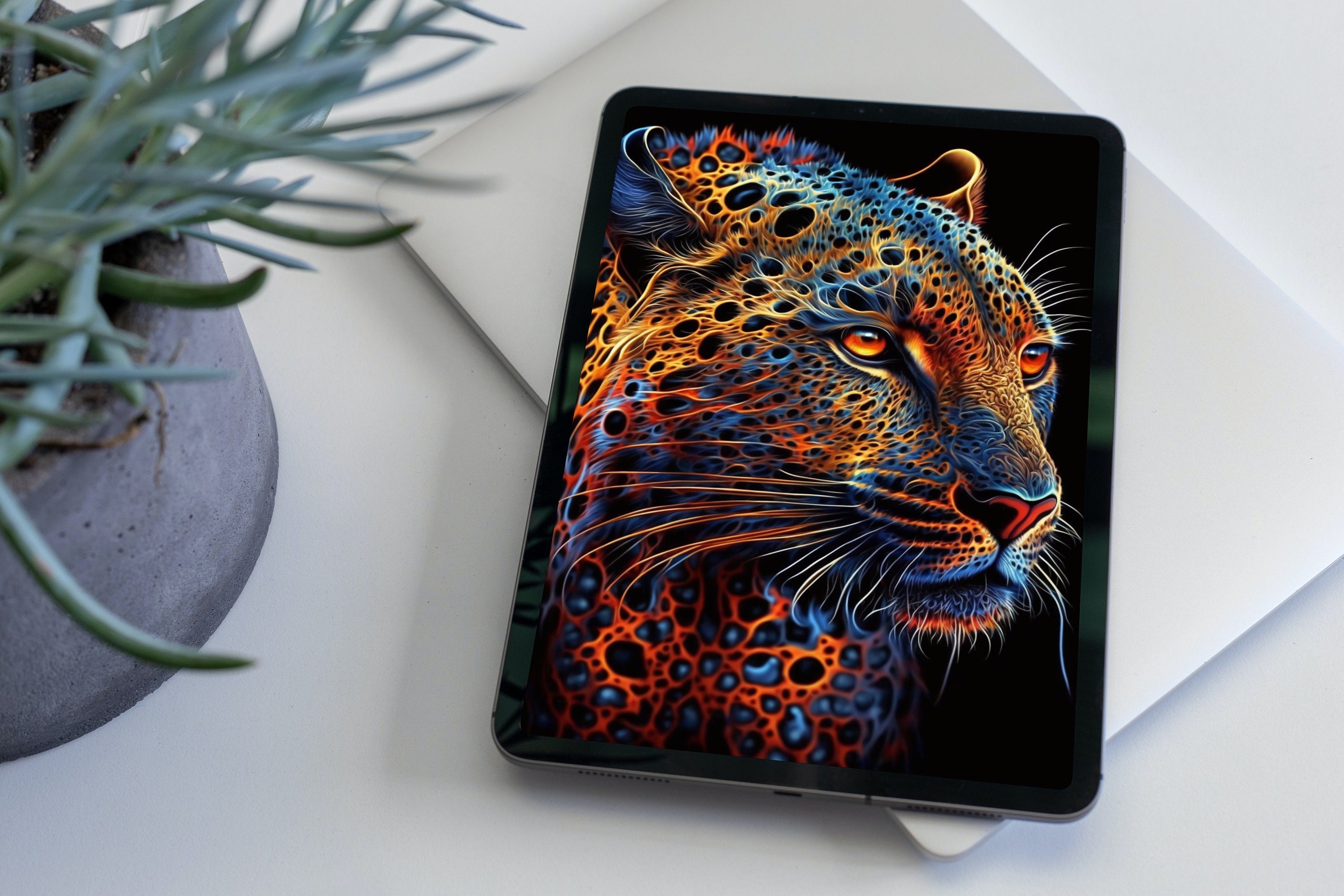 Fantasy Leopard Digital Art Print, Wall Art, AI Generated, AI Art ...