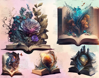 26 Watercolor Floral Alphabet Letters Clipart Magical - Etsy