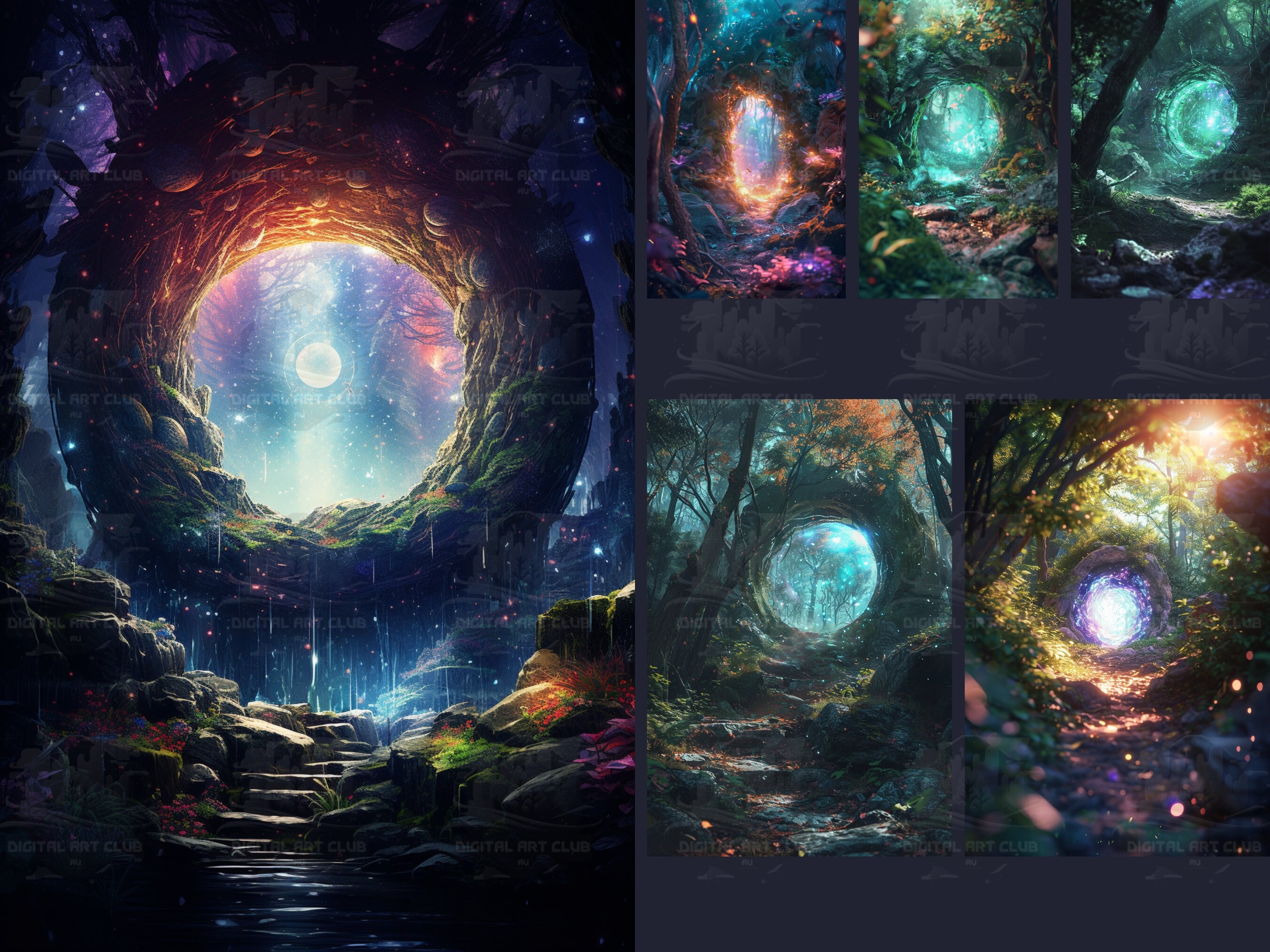 6 Magic Portal V2 Backdrops Overlays | Overlays for Photoshop | Studio ...