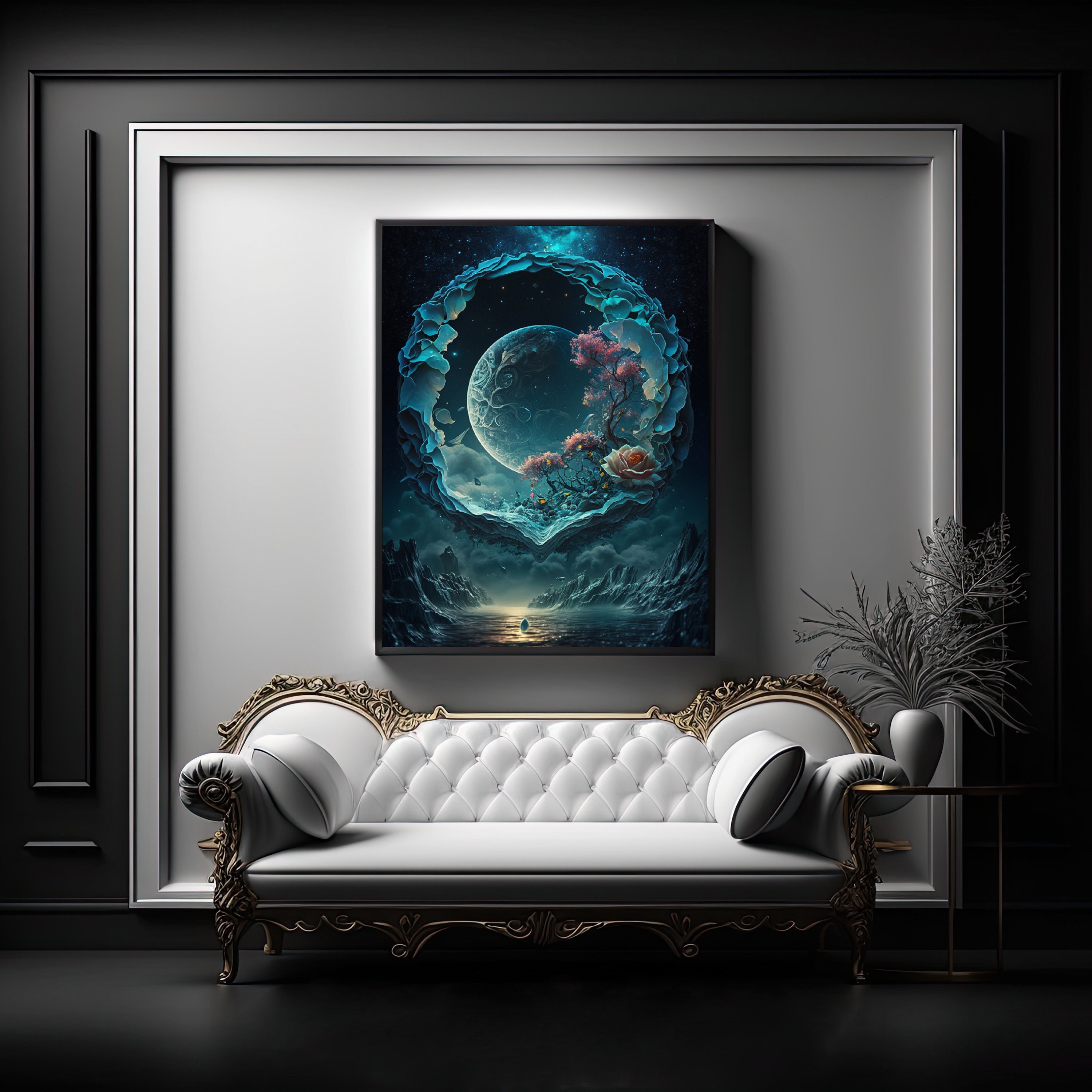 Surreal & Complex | Digital Art Print, Wall Art, AI Generated, AI Art ...