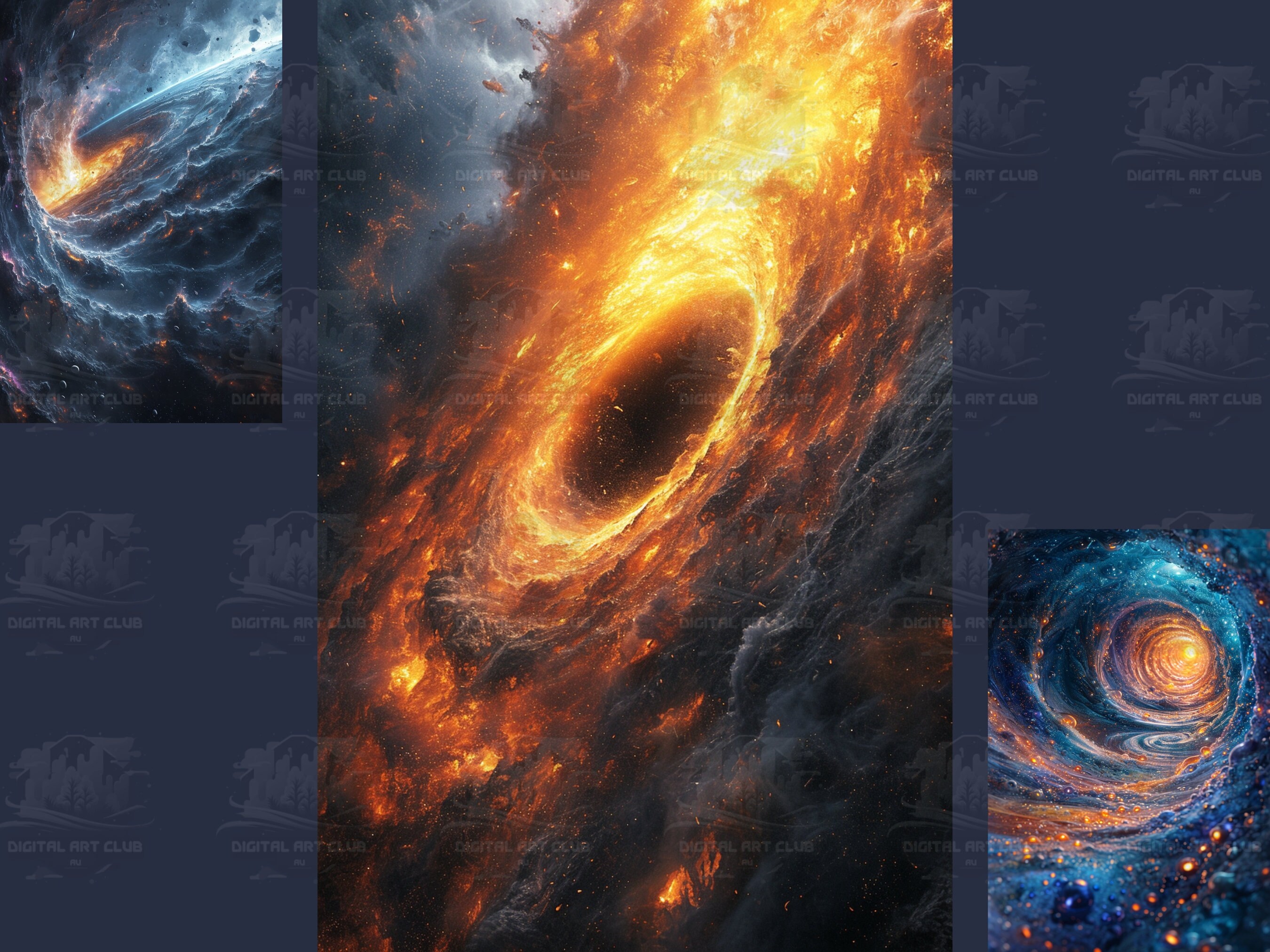 12 Black Hole Backdrops Overlays | Overlays for Photoshop | Studio ...