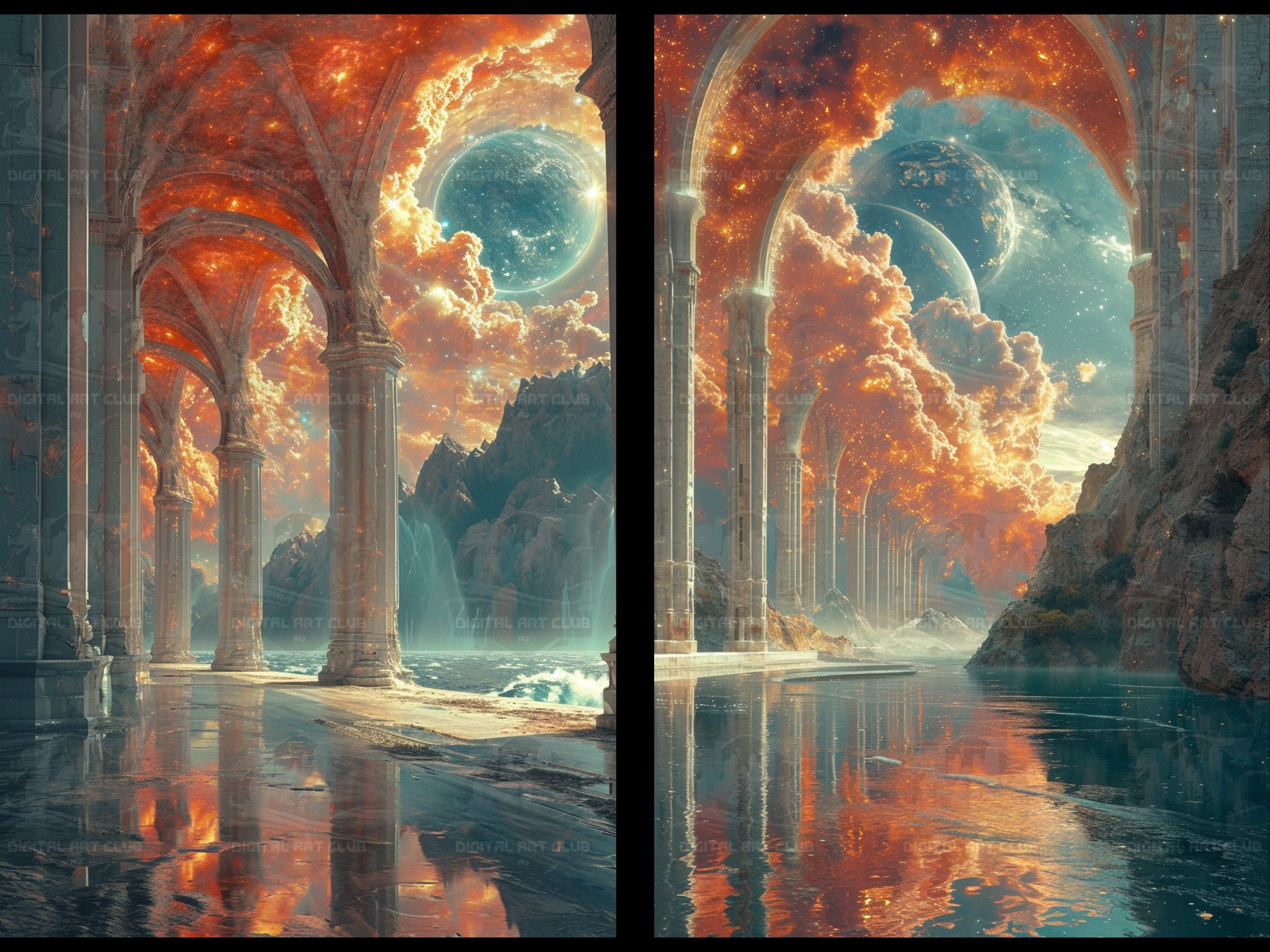 9 Fantasy Columns Backdrop Overlays | Overlays for Photoshop | Studio ...