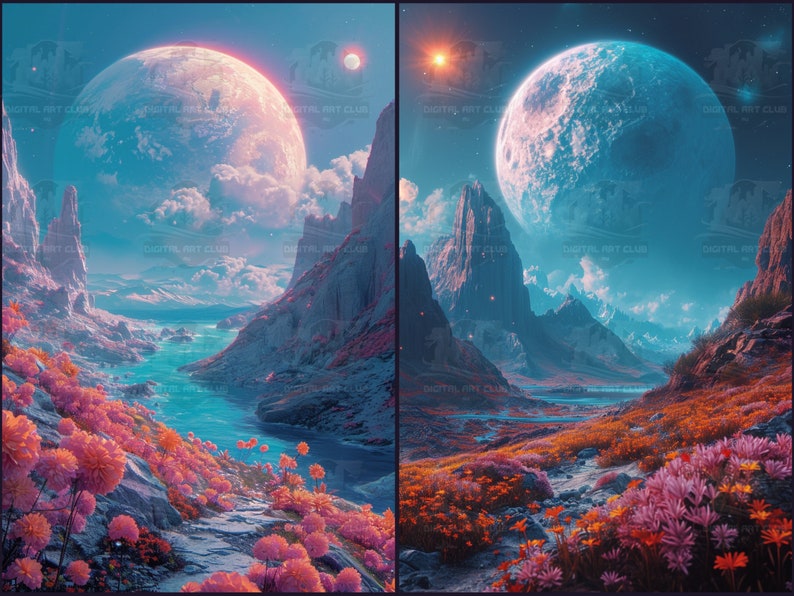 9 Surreal World Backdrops Overlays Overlays for Photoshop Studio ...