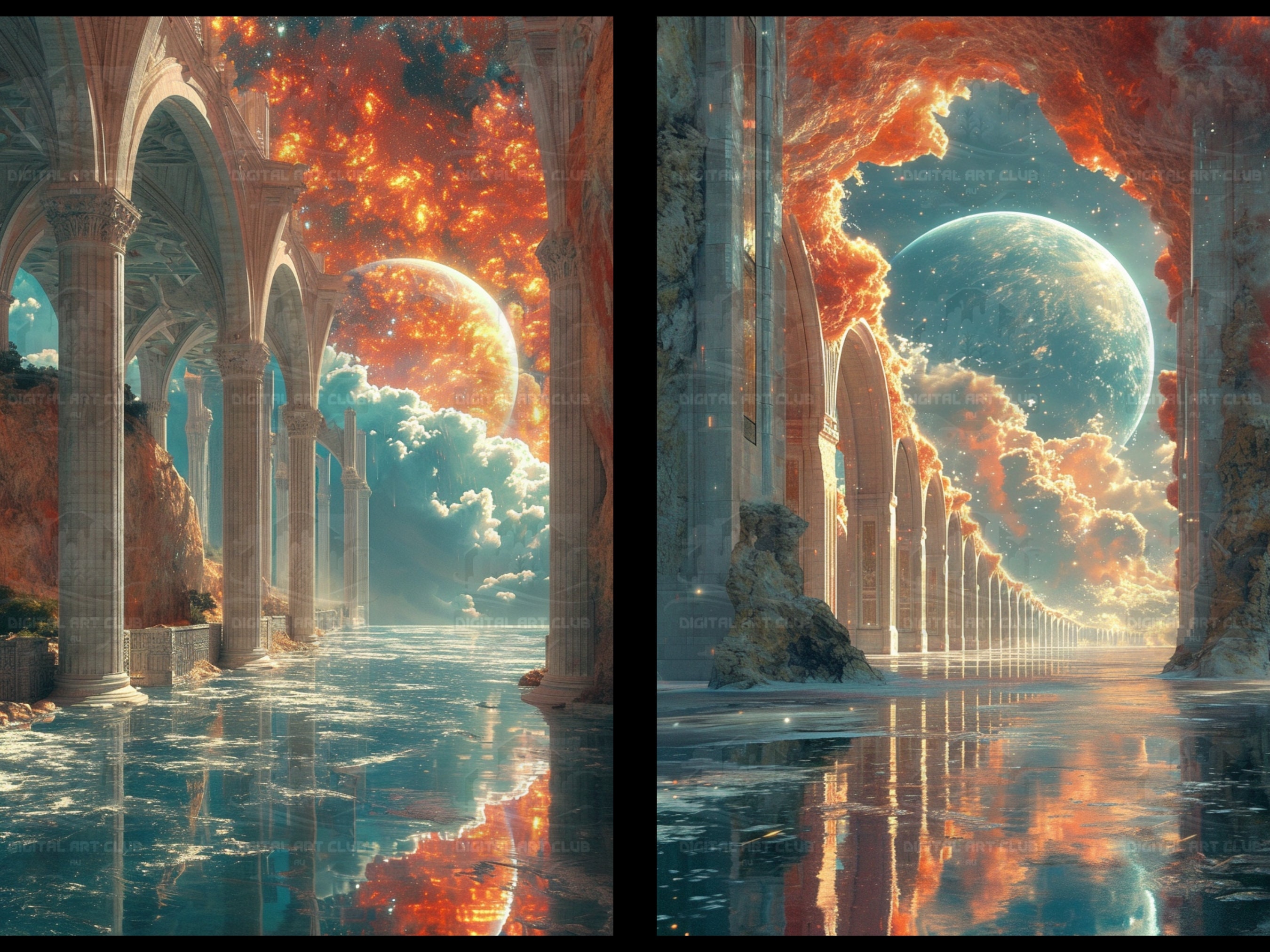 9 Fantasy Columns Backdrop Overlays | Overlays for Photoshop | Studio ...