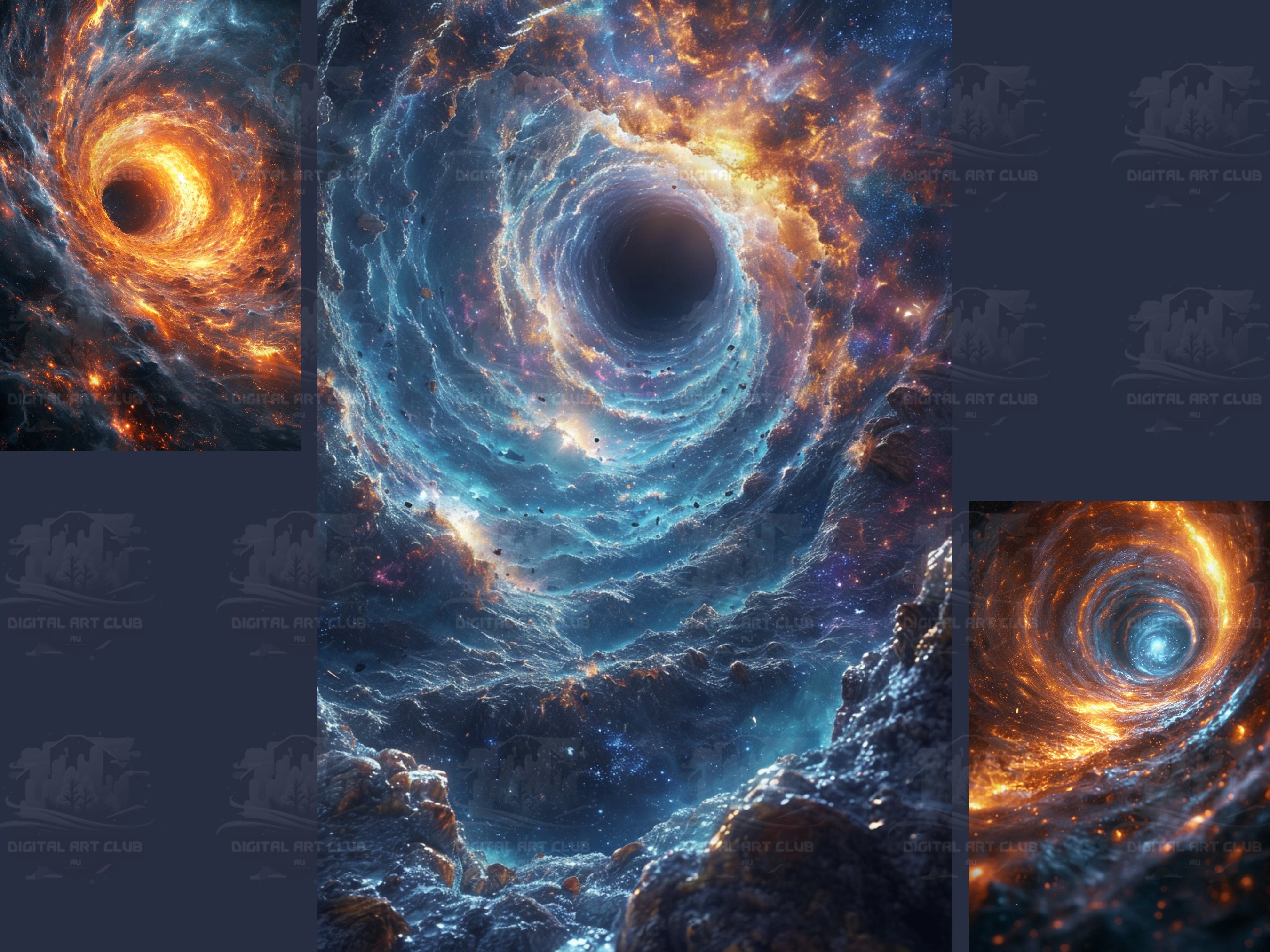 12 Black Hole Backdrops Overlays | Overlays for Photoshop | Studio ...