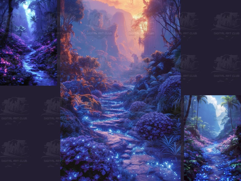 8 Mystic Jungle Backdrops Overlays | Overlays for Photoshop | Studio ...