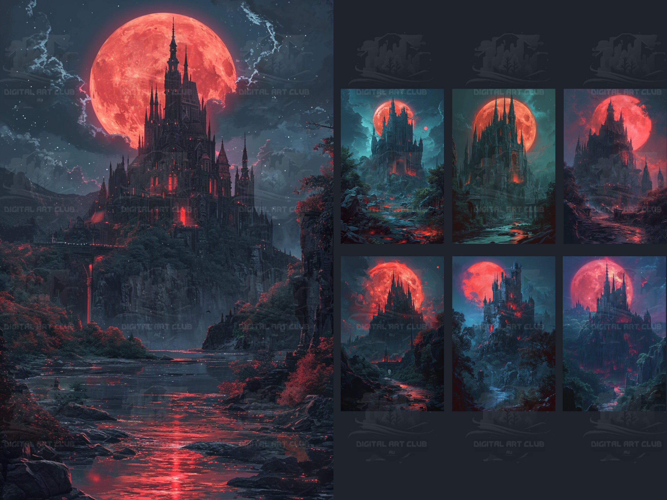 7 Gothic Castle Backdrops Overlays | Overlays for Photoshop | Studio ...