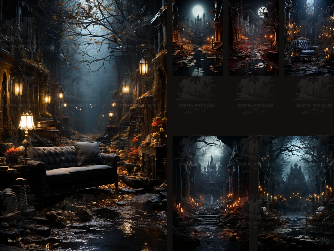6 Dark Fantasy Background V2 Backdrops Overlays | Overlays for ...