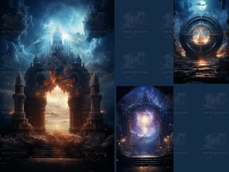 6 Magic Portal Backdrops Overlays Overlays for Photoshop Studio ...