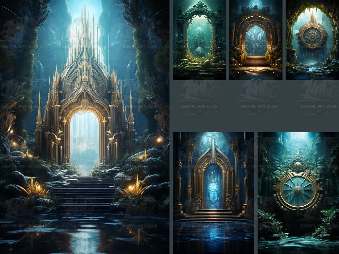 6 Ethereal Portal Backdrops Overlays | Overlays for Photoshop | Studio ...