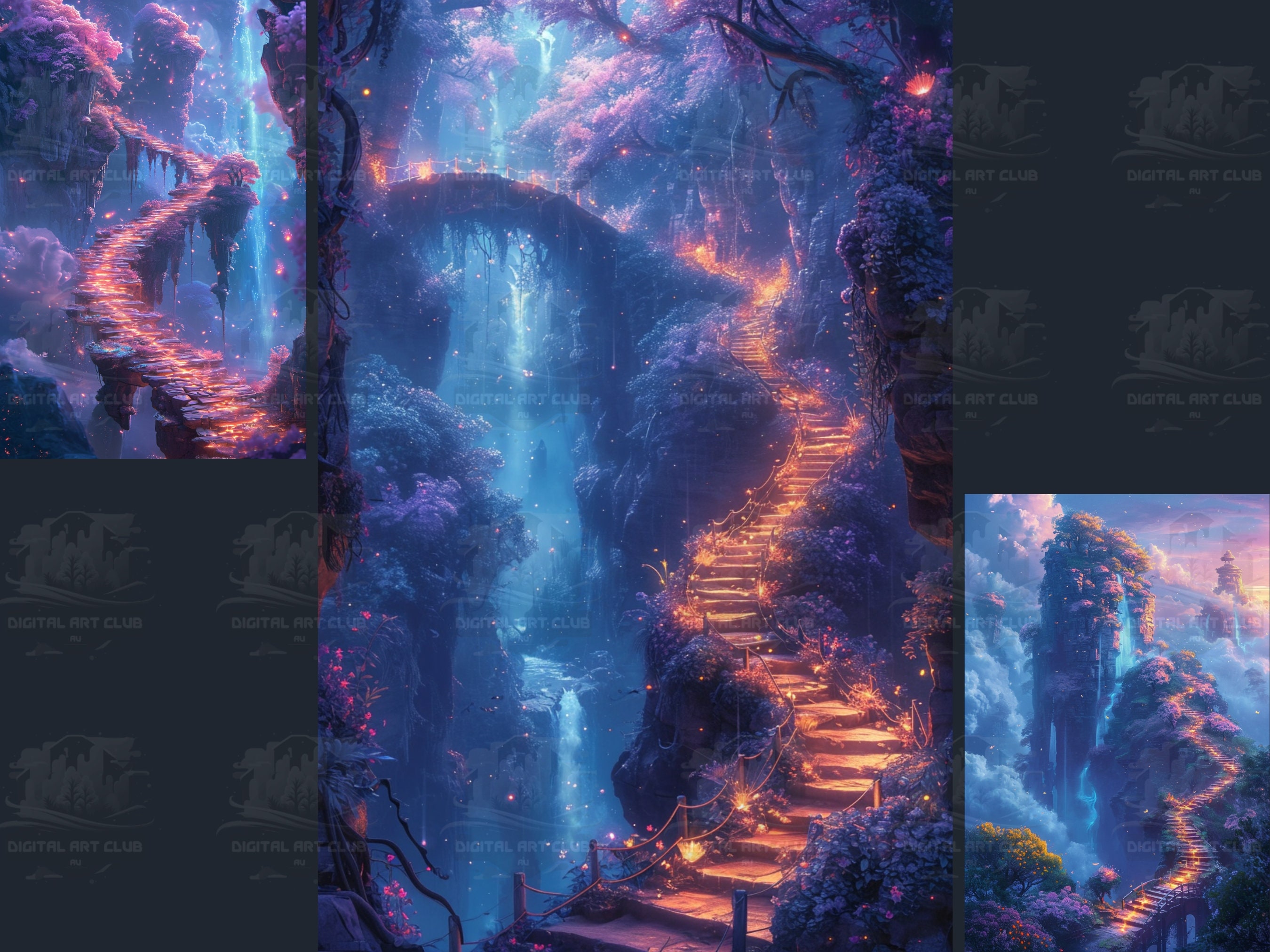 8 Mystical Bridge Backdrops Overlays | Overlays for Photoshop | Studio ...