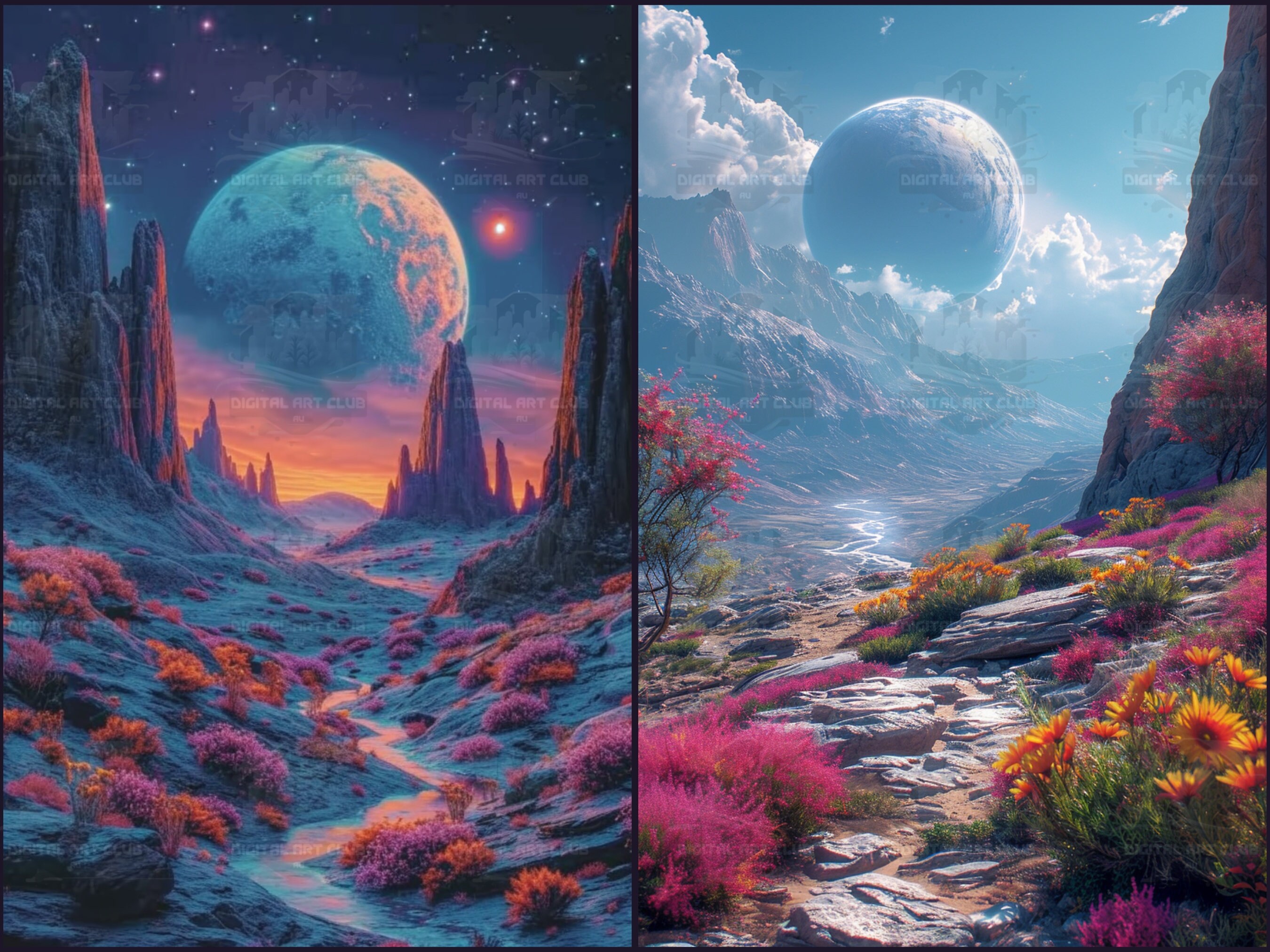 9 Surreal World Backdrops Overlays Overlays for Photoshop Studio ...