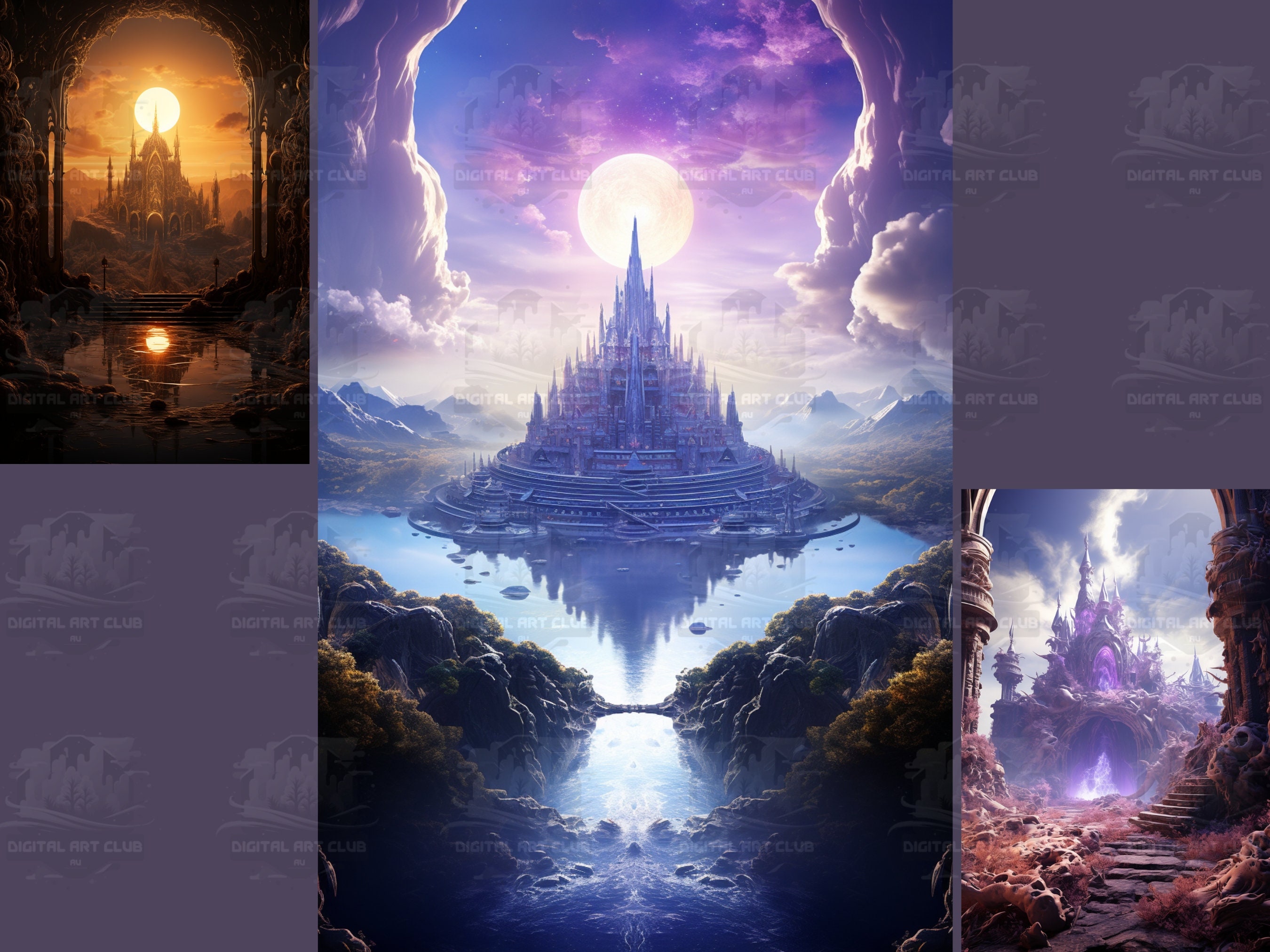 8 Ethereal Landscape Backdrops Overlays | Overlays for Photoshop ...