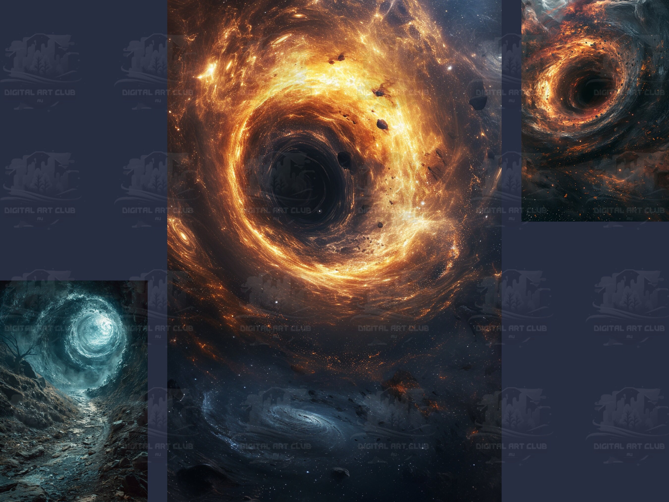 12 Black Hole Backdrops Overlays | Overlays for Photoshop | Studio ...