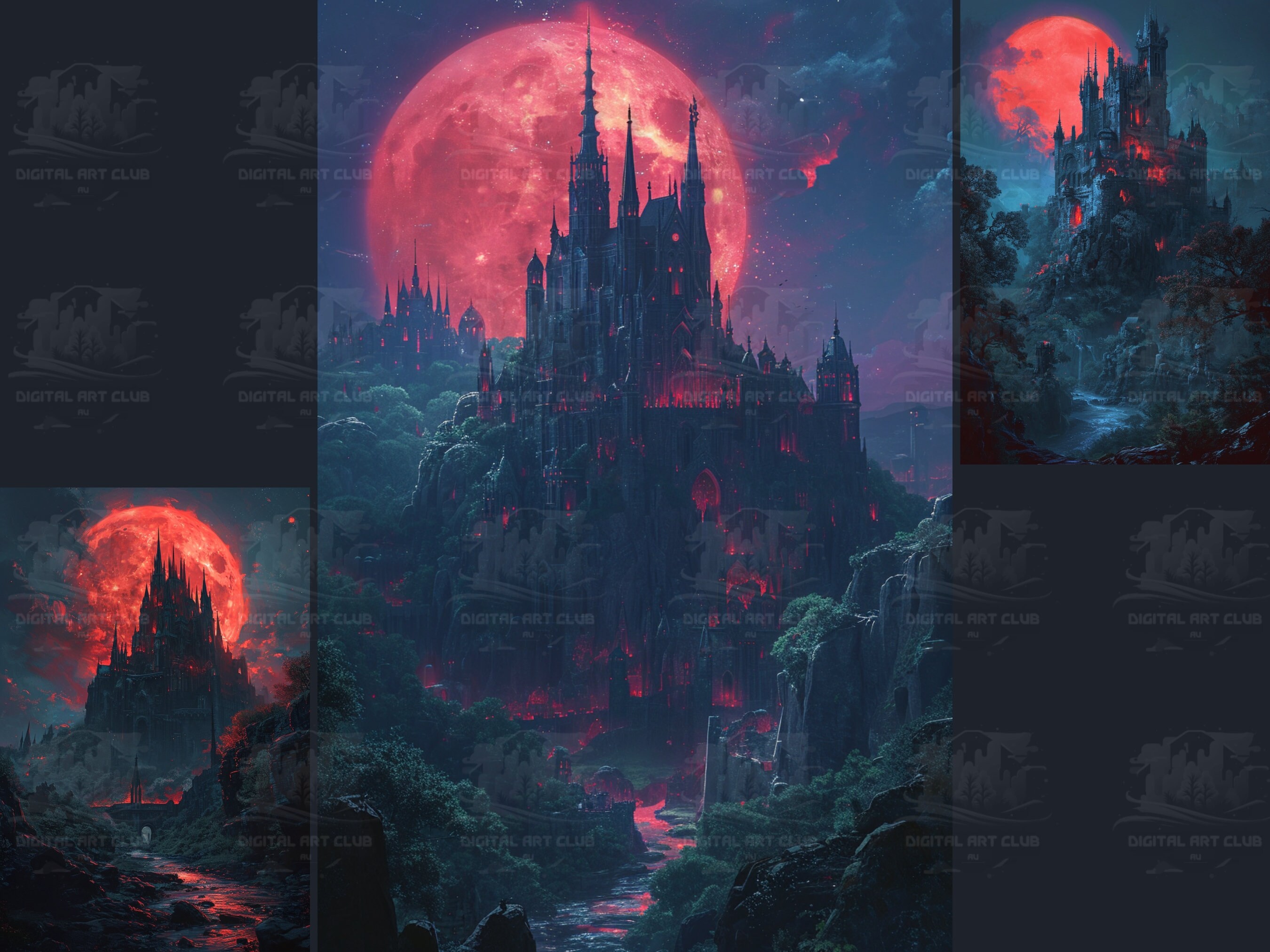 7 Gothic Castle Backdrops Overlays | Overlays for Photoshop | Studio ...