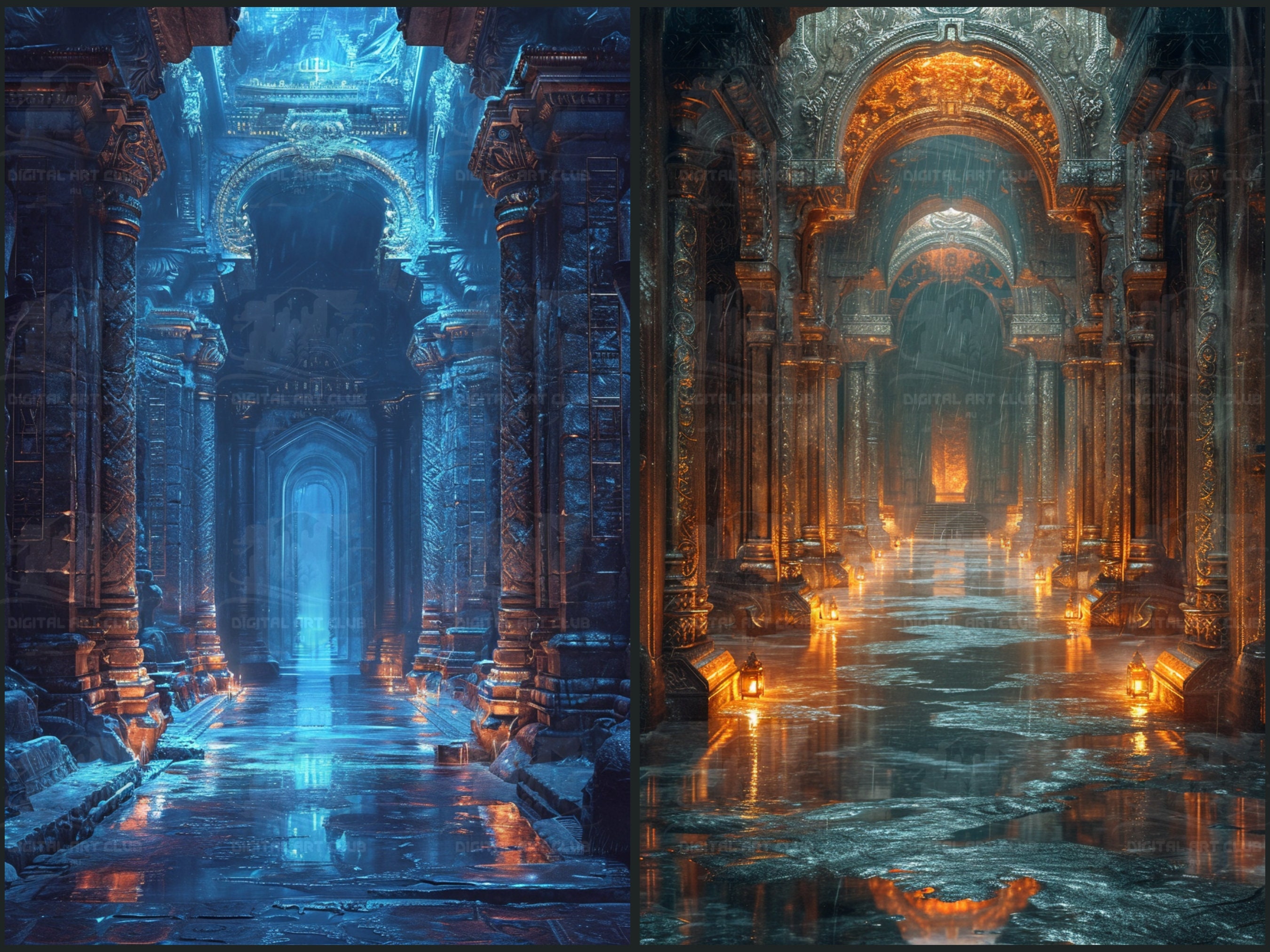 6 Lost Temple Backdrops Overlays Overlays for Photoshop Studio ...