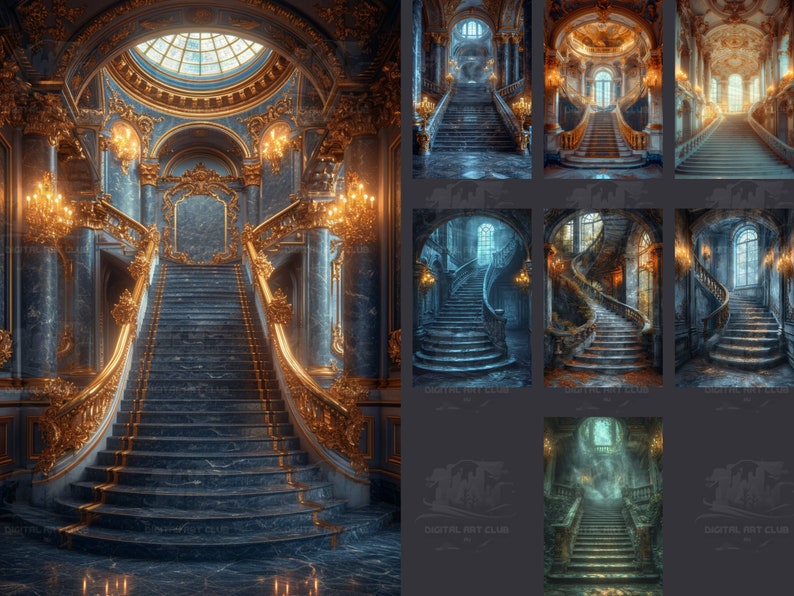 8 Stairway Backdrops Overlays | Overlays for Photoshop | Studio ...