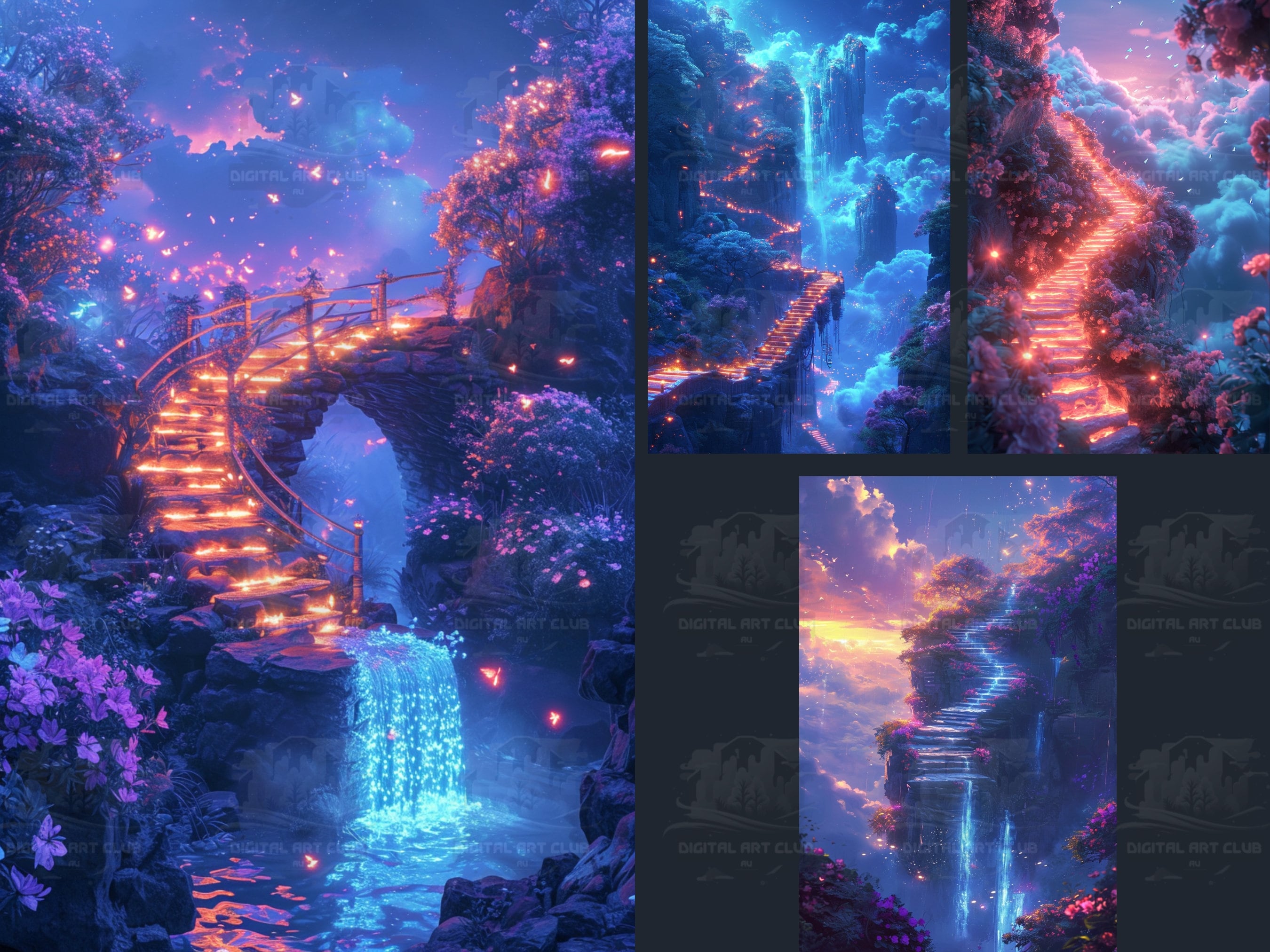 8 Mystical Bridge Backdrops Overlays | Overlays for Photoshop | Studio ...