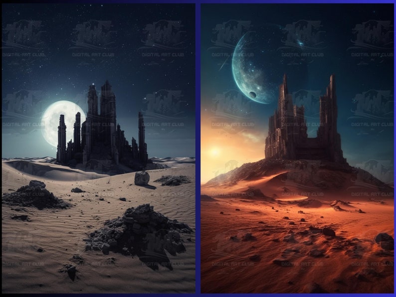 6 Otherworldly Backdrops Overlays | Overlays for Photoshop | Studio ...