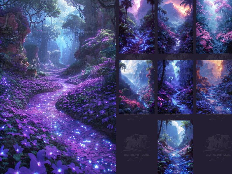 8 Mystic Jungle Backdrops Overlays | Overlays for Photoshop | Studio ...