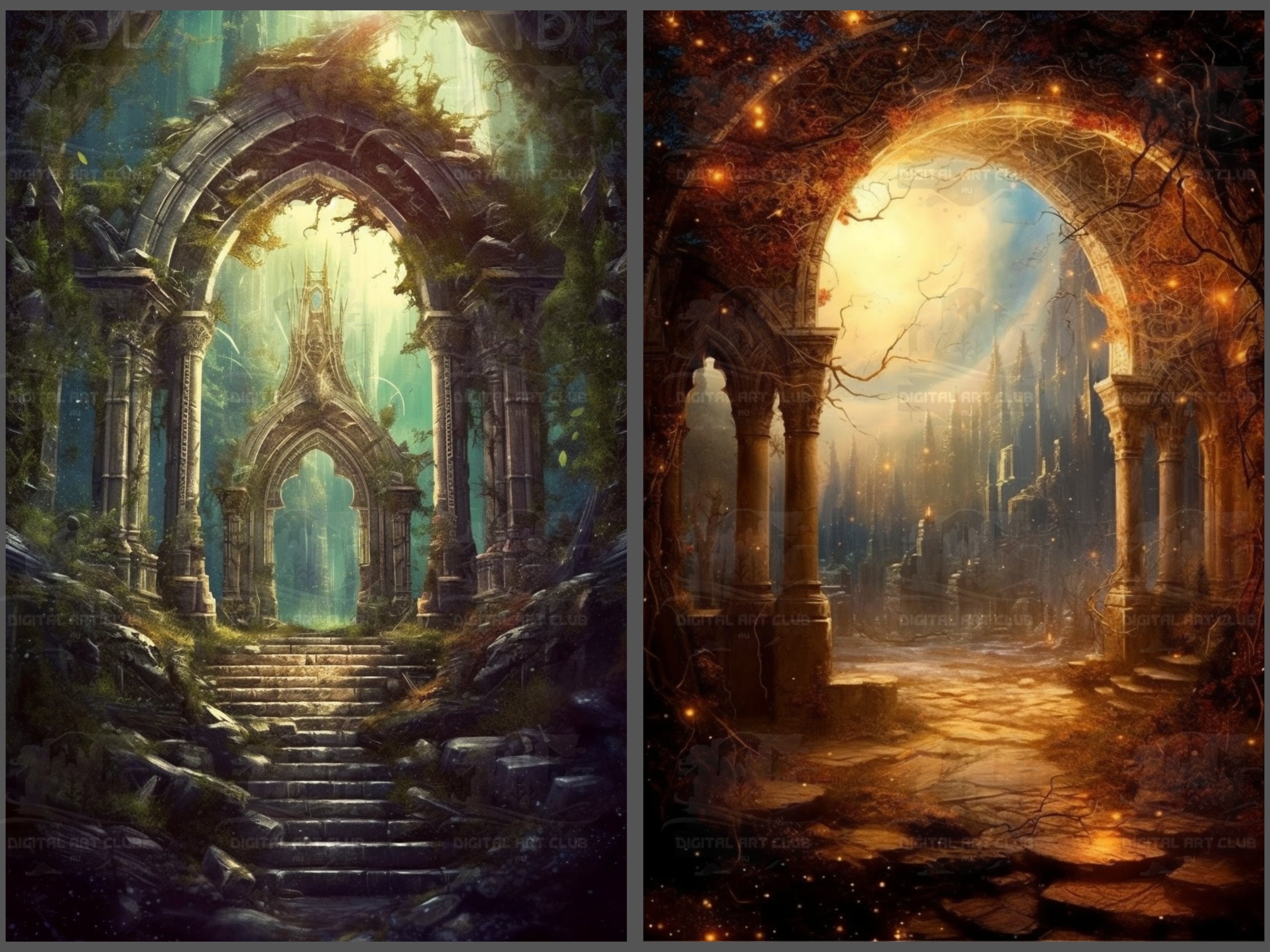 6 Magic Arch Backdrops Overlays | Overlays for Photoshop | Studio ...