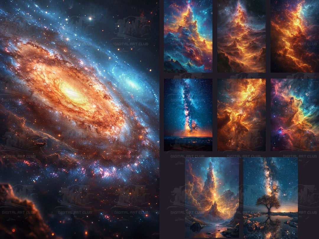 9 Cosmic Symphony Backdrops Overlays | Overlays for Photoshop | Studio ...