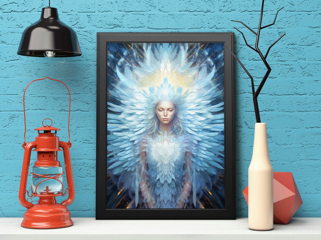 Angel | Digital Art Print, Wall Art, AI Generated, AI Art, Digital ...