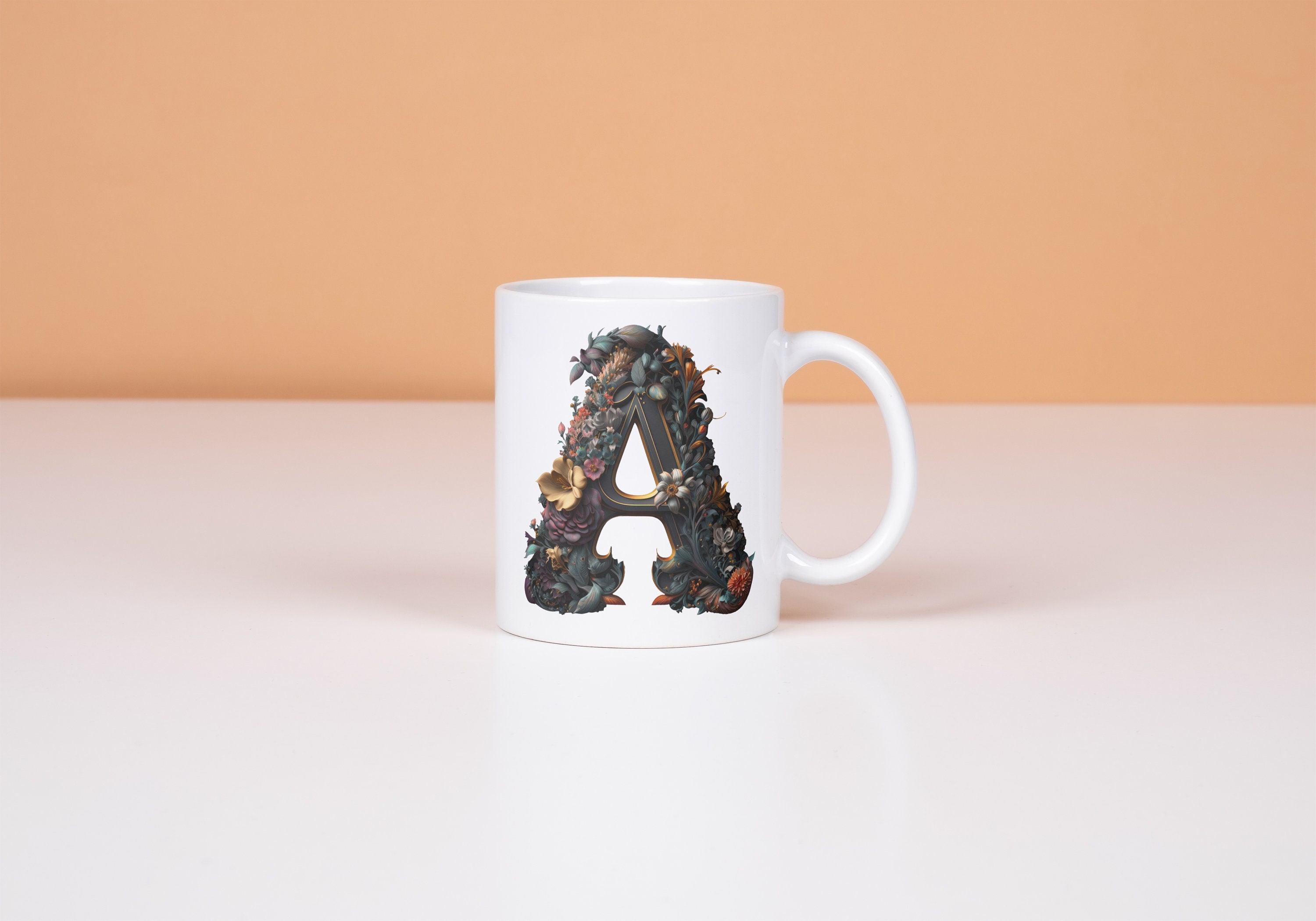 26 Dark Fantasy Alphabet Letters Clipart Floral, Fairy, Gothic Digital ...