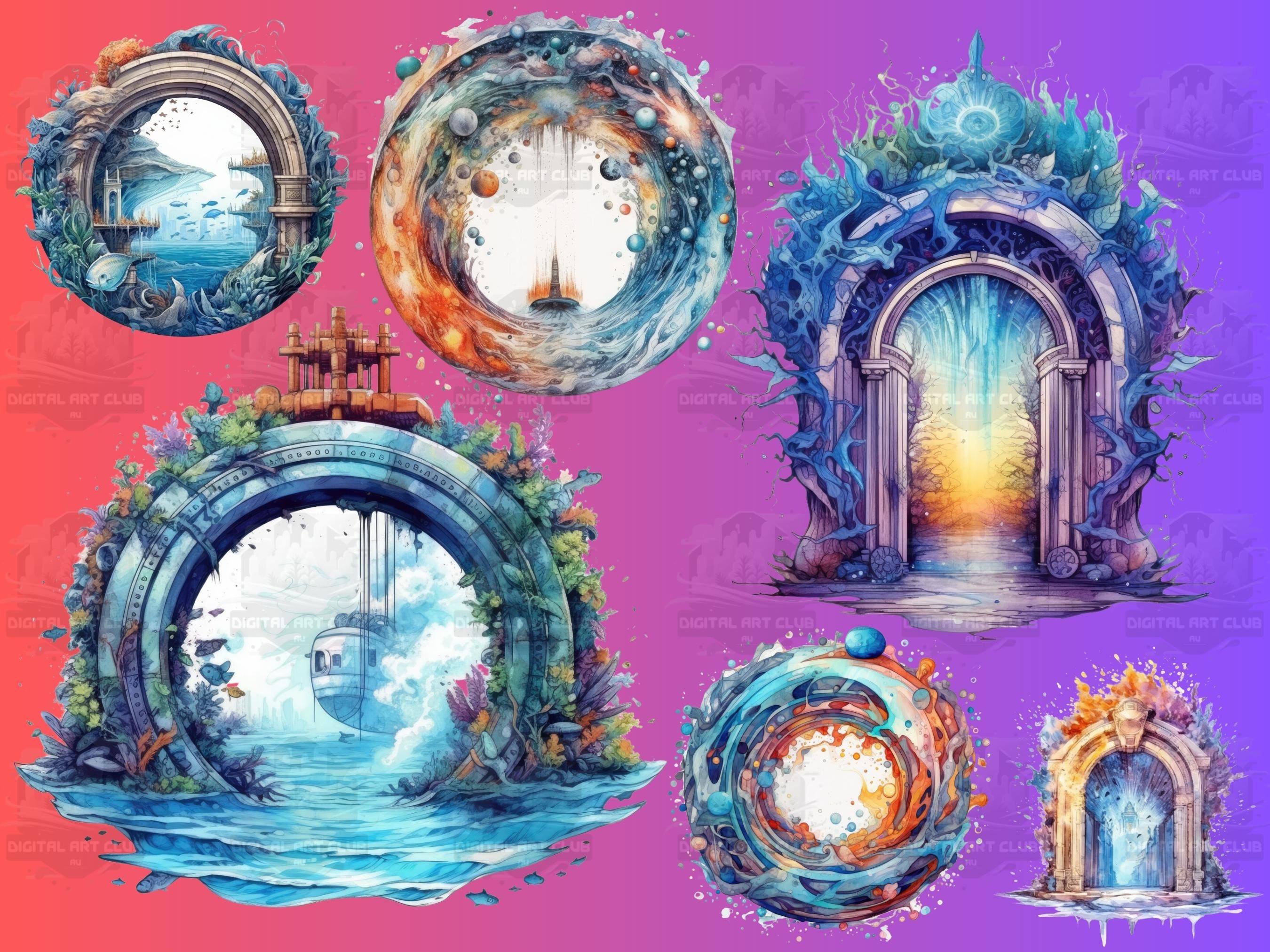 28 Magic Portal Clipart | Fantasy, Abstract, Mystical | PNG Clip Art ...