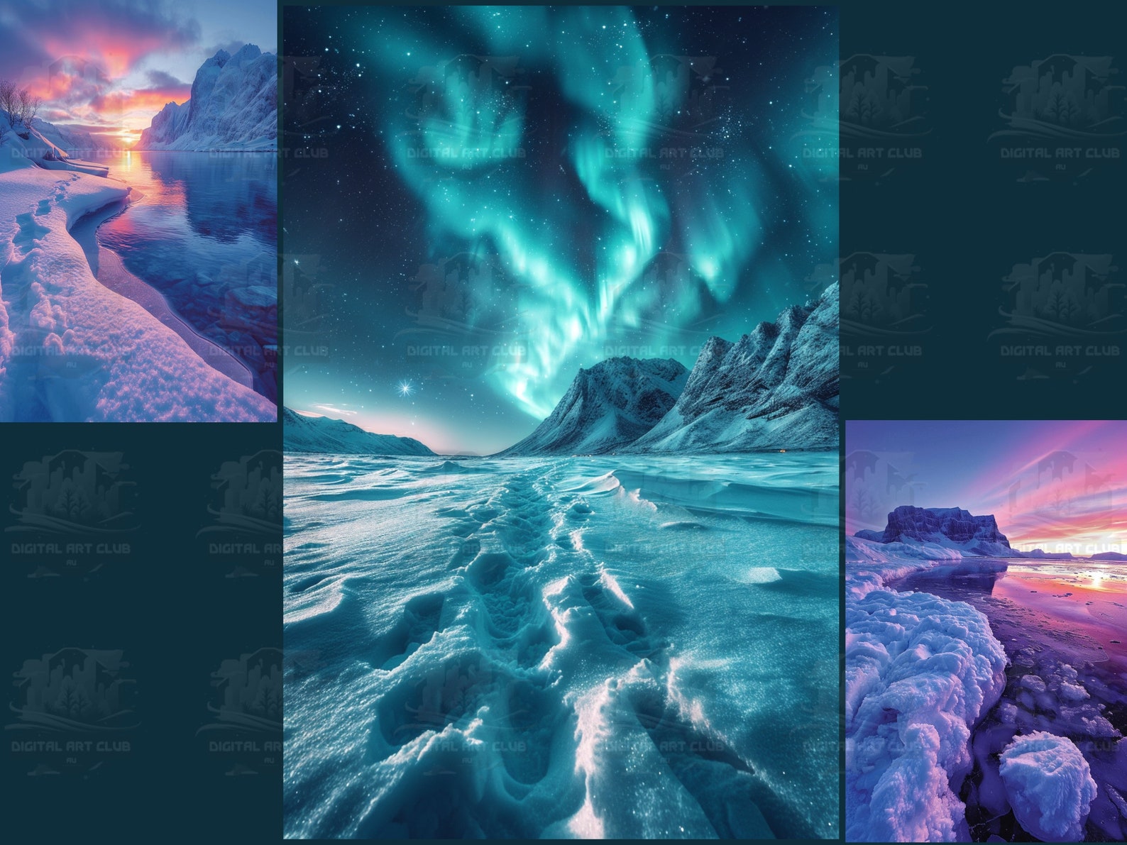 8 Aurora Sky Backdrops Overlays | Overlays for Photoshop | Studio ...