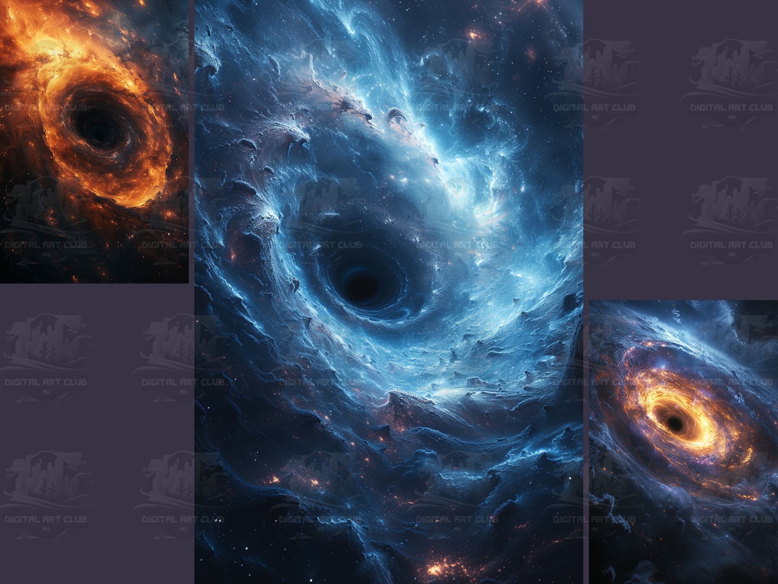 7 Black Hole V2 Backdrops Overlays | Overlays for Photoshop | Studio ...
