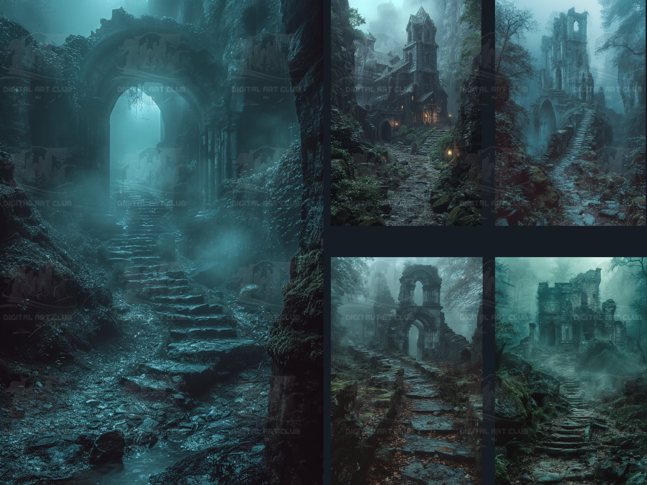 6 Ancient Ruins V3 Backdrops Overlays | Overlays for Photoshop | Studio ...