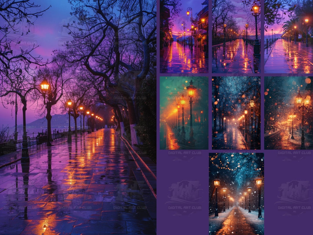 8 Street Lights Backdrops Overlays | Overlays for Photoshop | Studio ...
