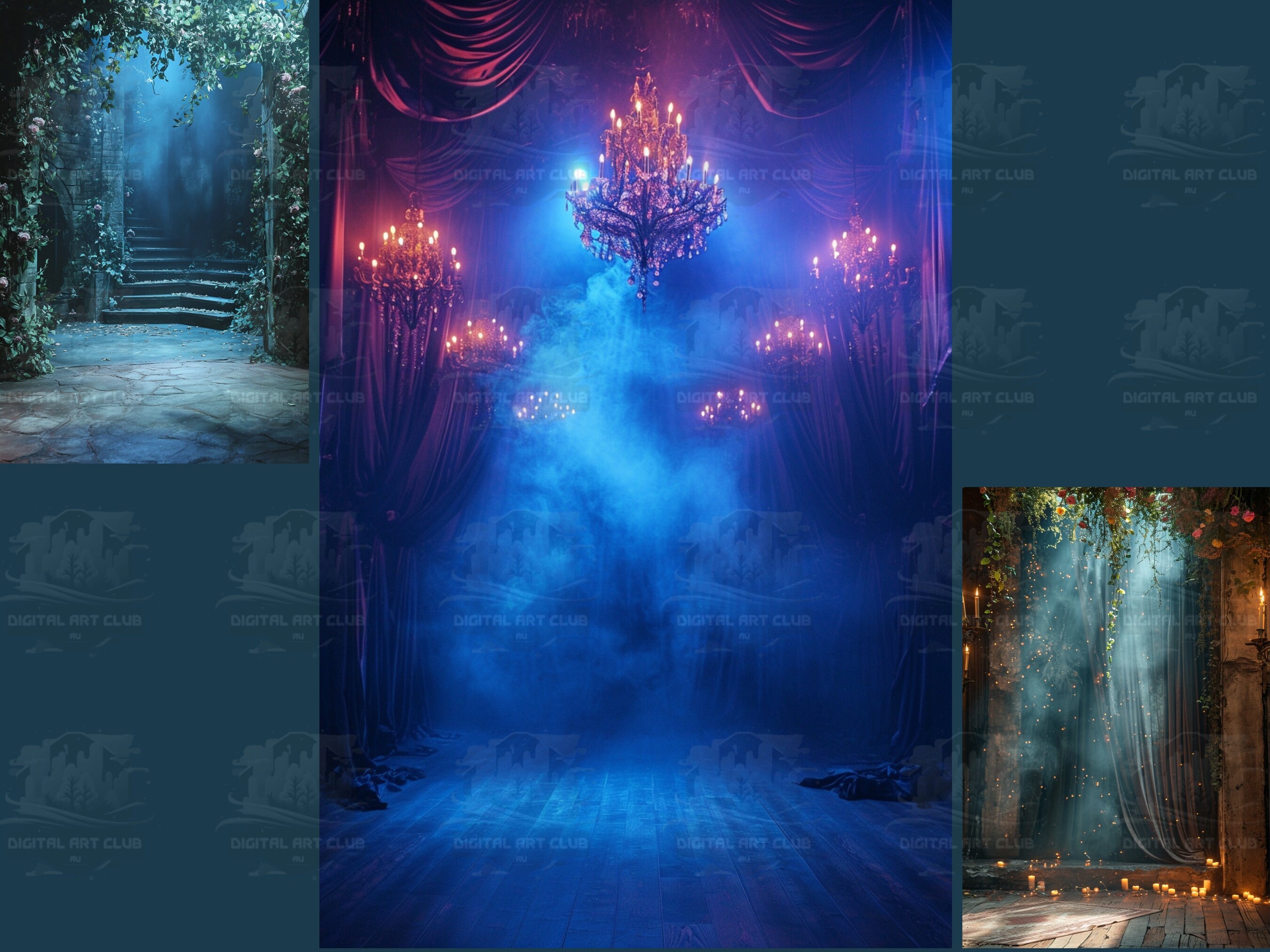 10 Eerie Stage Backdrops Overlays Overlays for Photoshop Studio ...