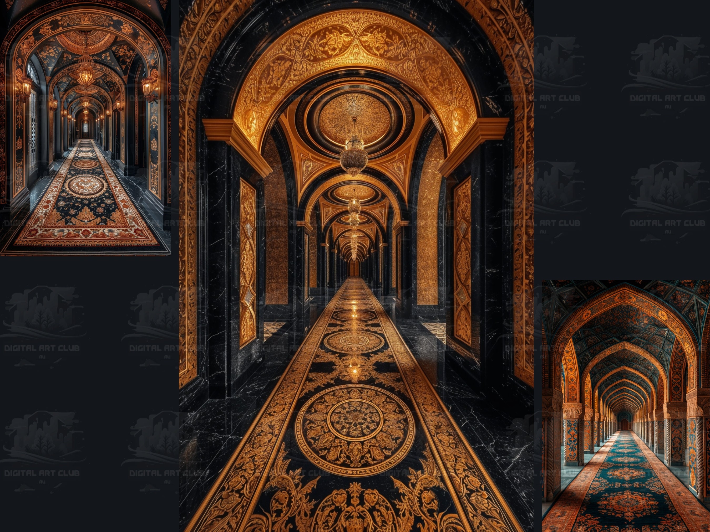 8 Endless Hall Backdrops Overlays | Overlays for Photoshop | Studio ...