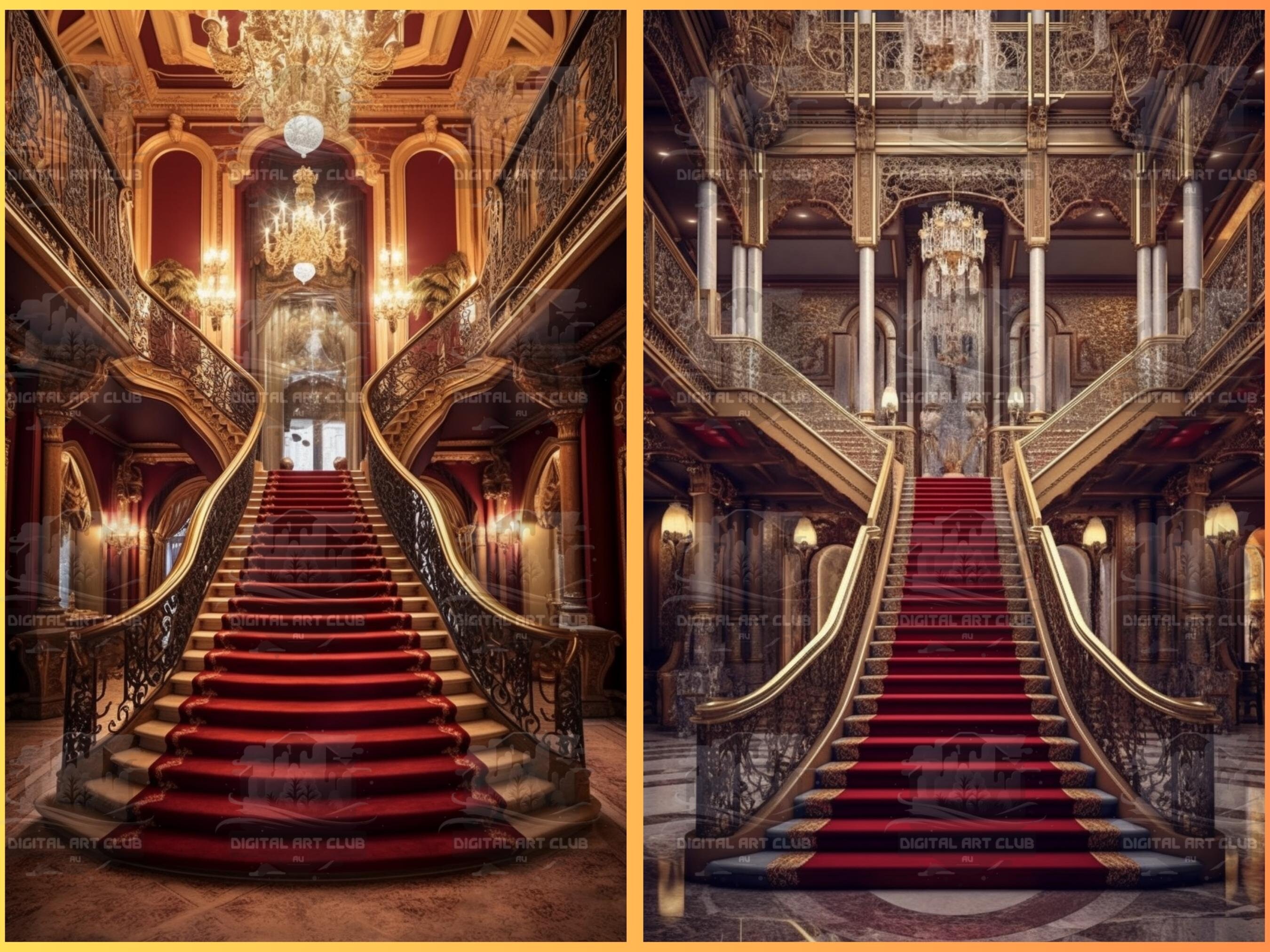 6 Staircase Backdrops Overlays | Overlays for Photoshop | Studio ...